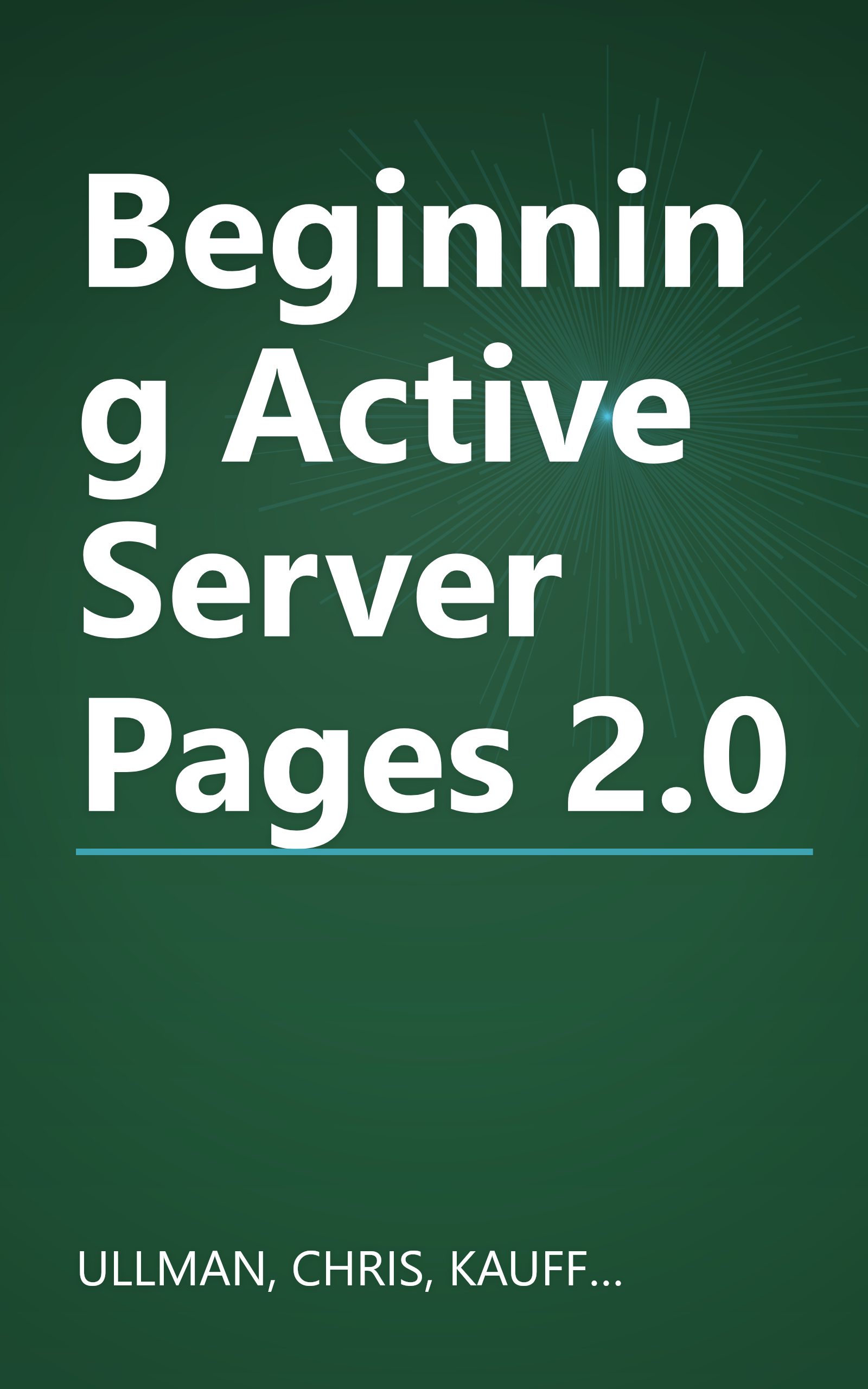 Beginning Active Server Pages 2.0 book cover