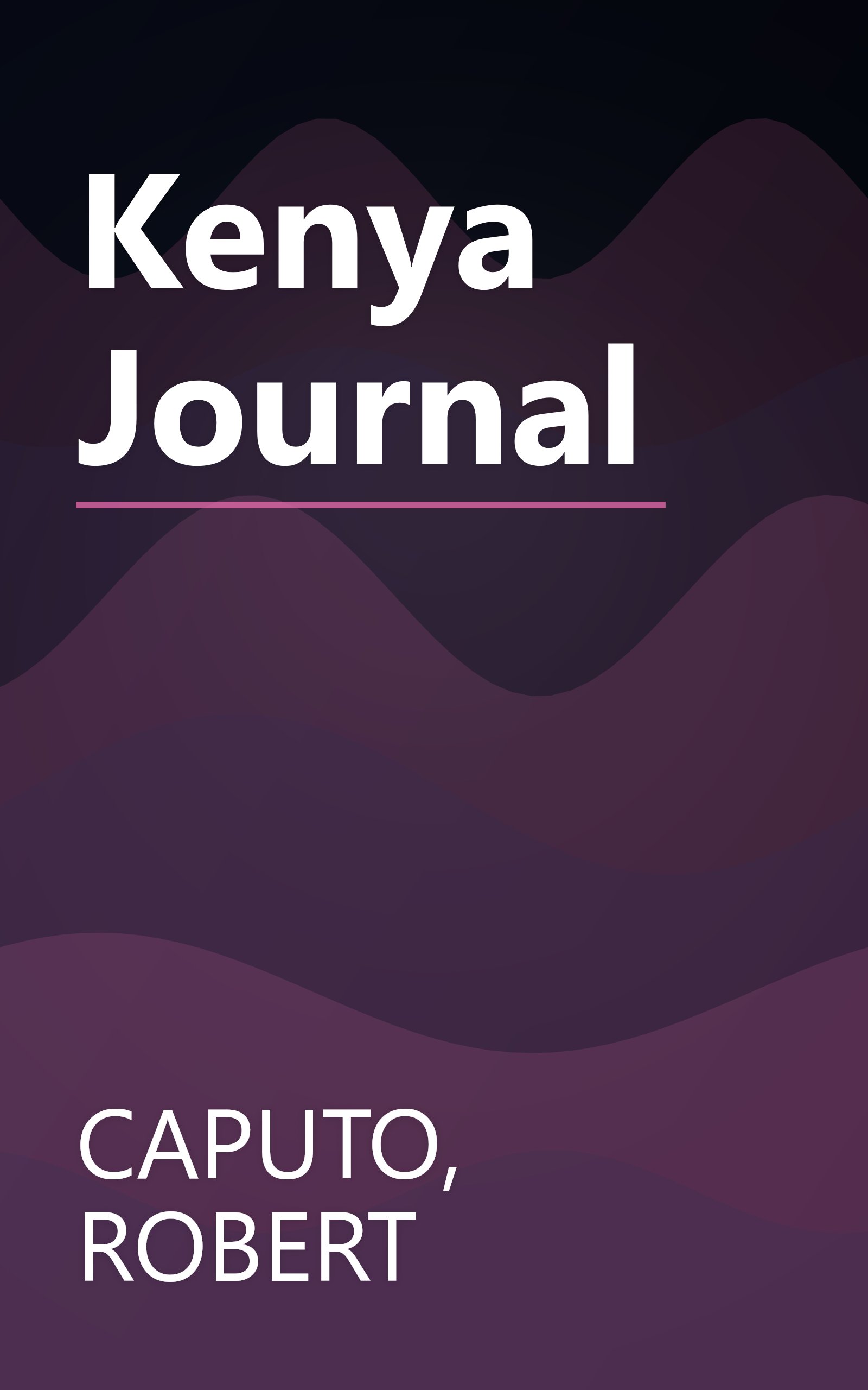 Kenya Journal book cover