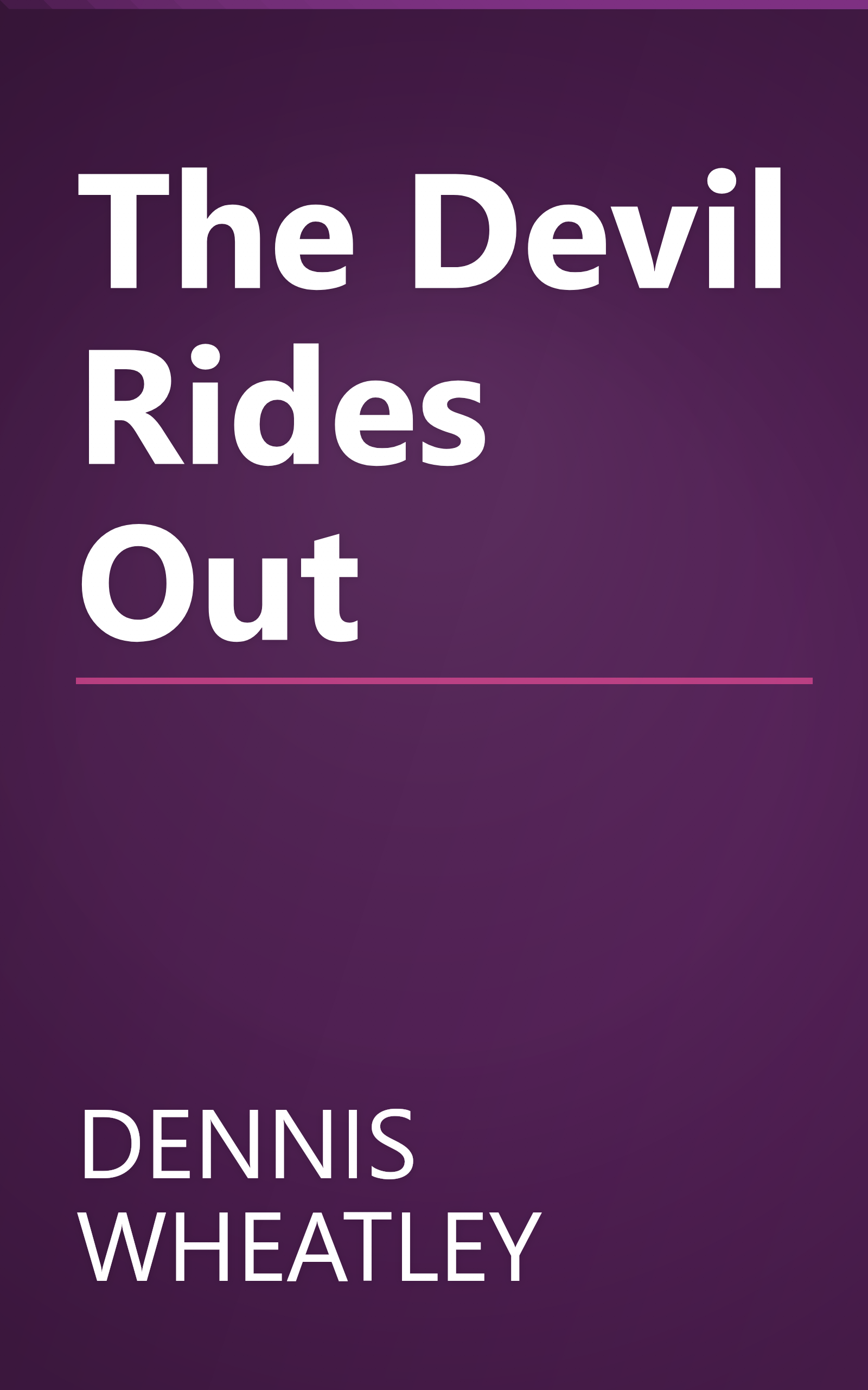 The Devil Rides Out book cover