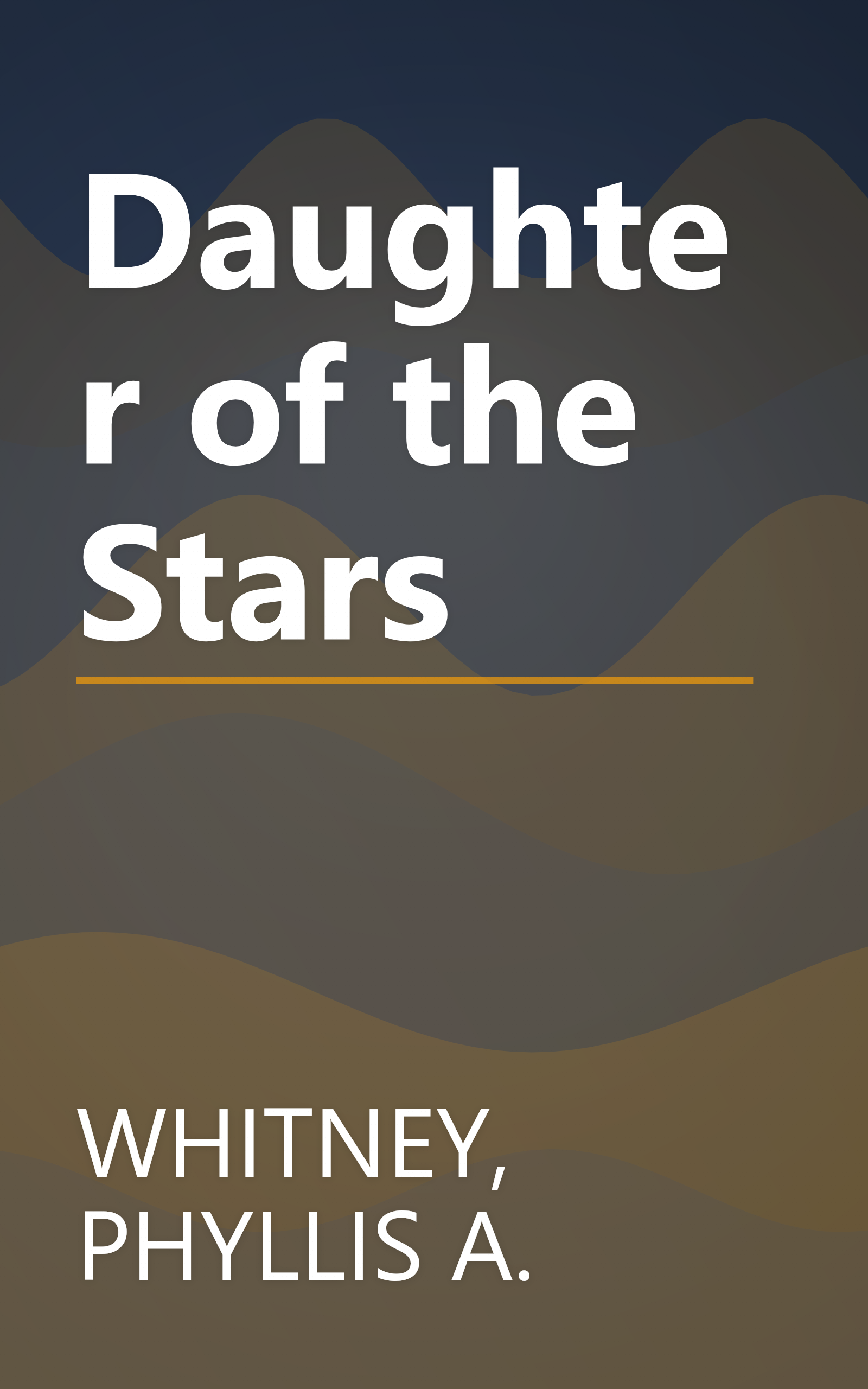 Daughter of the Stars book cover