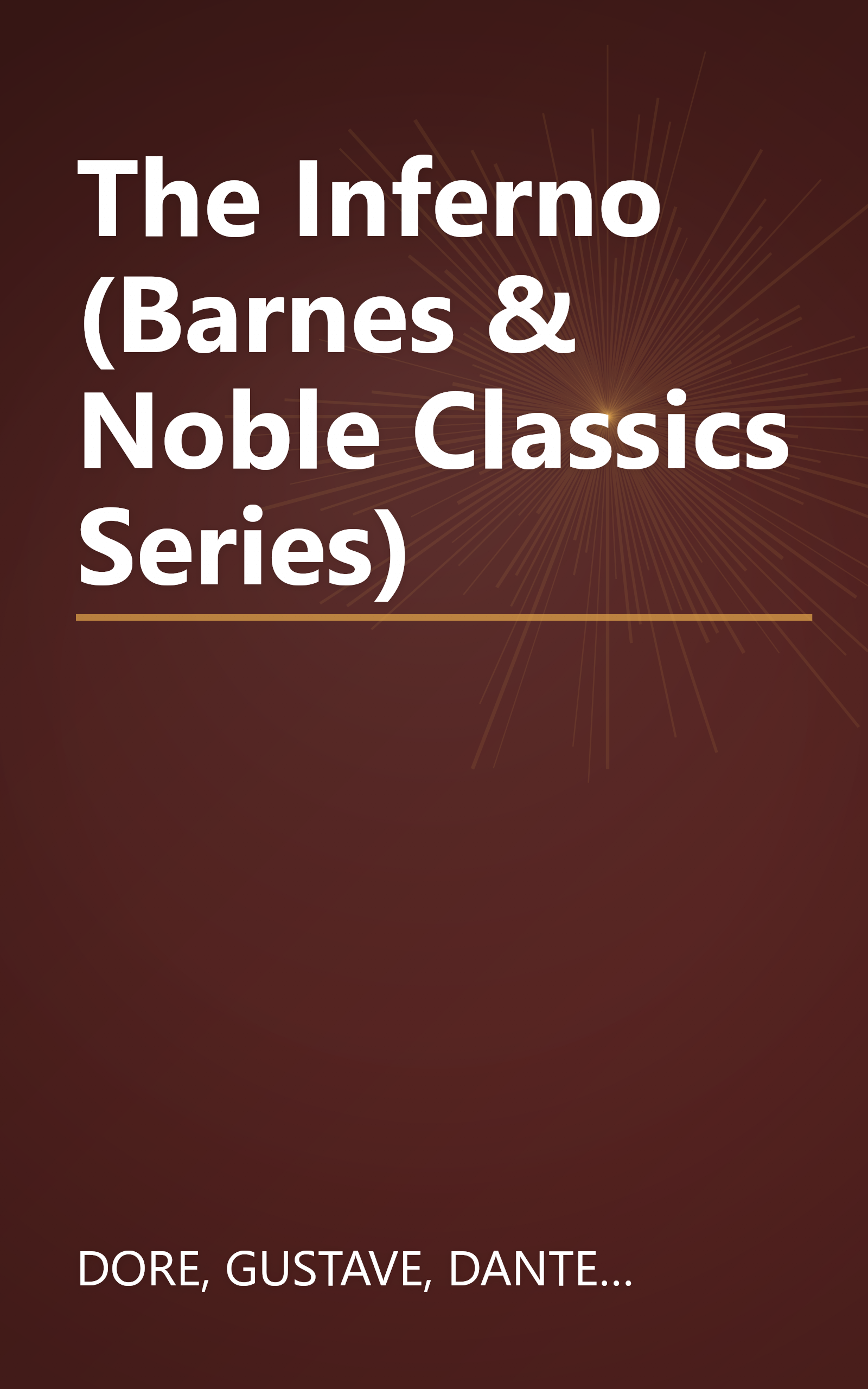 The Inferno (Barnes & Noble Classics Series) book cover