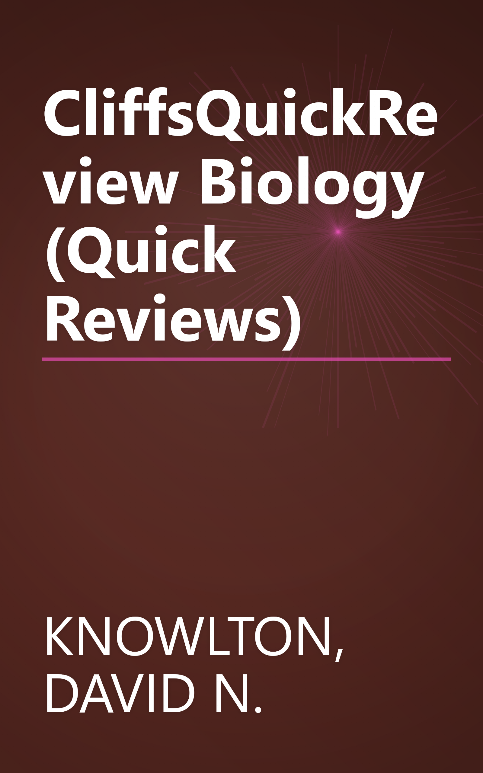 CliffsQuickReview Biology (Quick Reviews) book cover