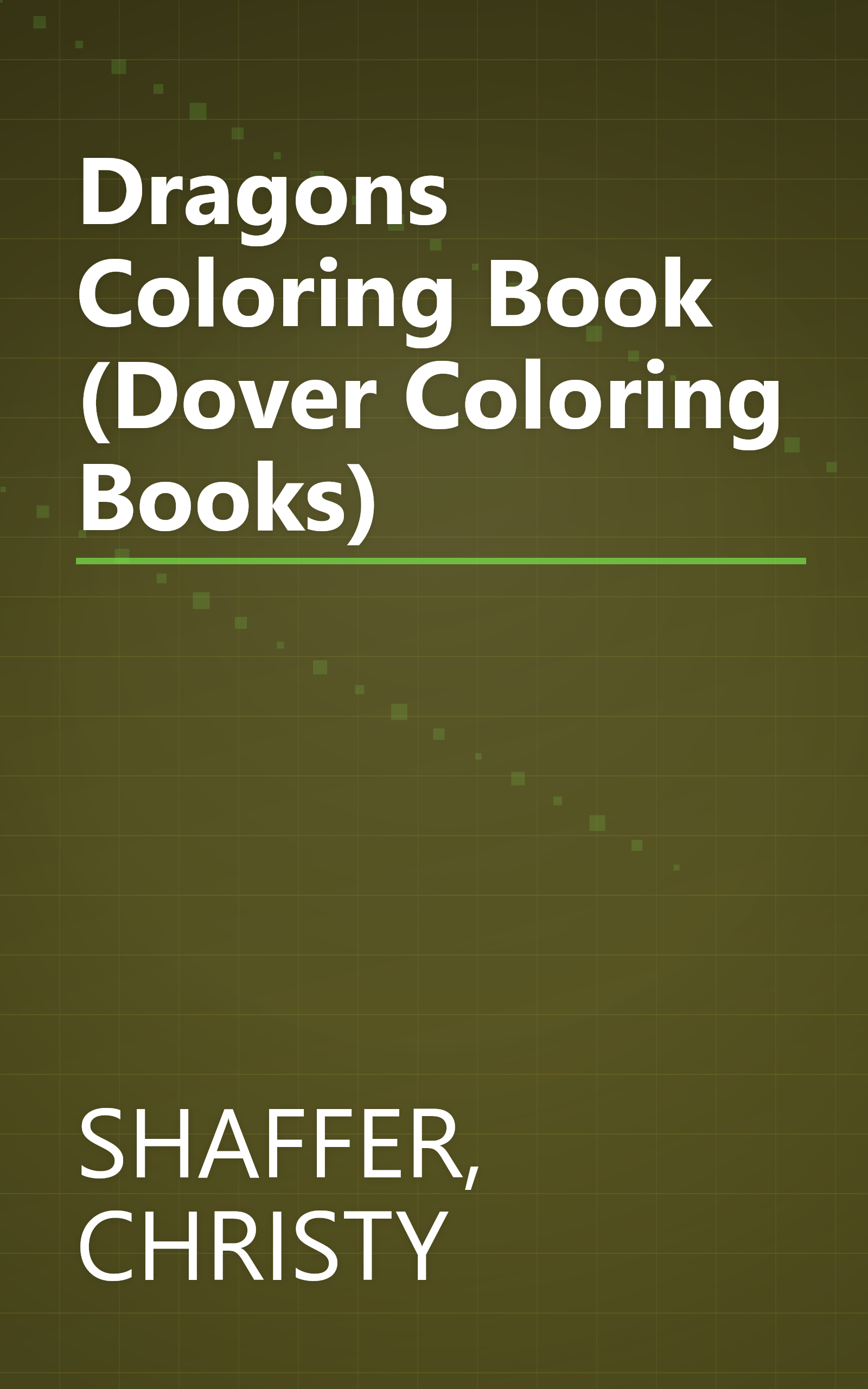 Dragons Coloring Book (Dover Coloring Books) book cover
