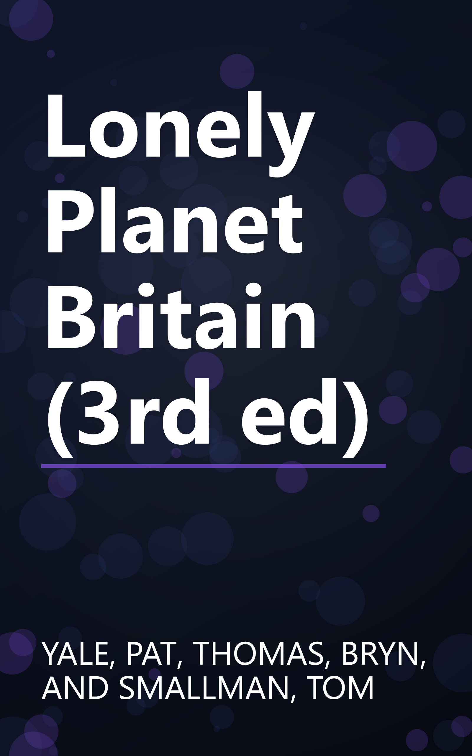 Lonely Planet Britain (3rd ed) book cover