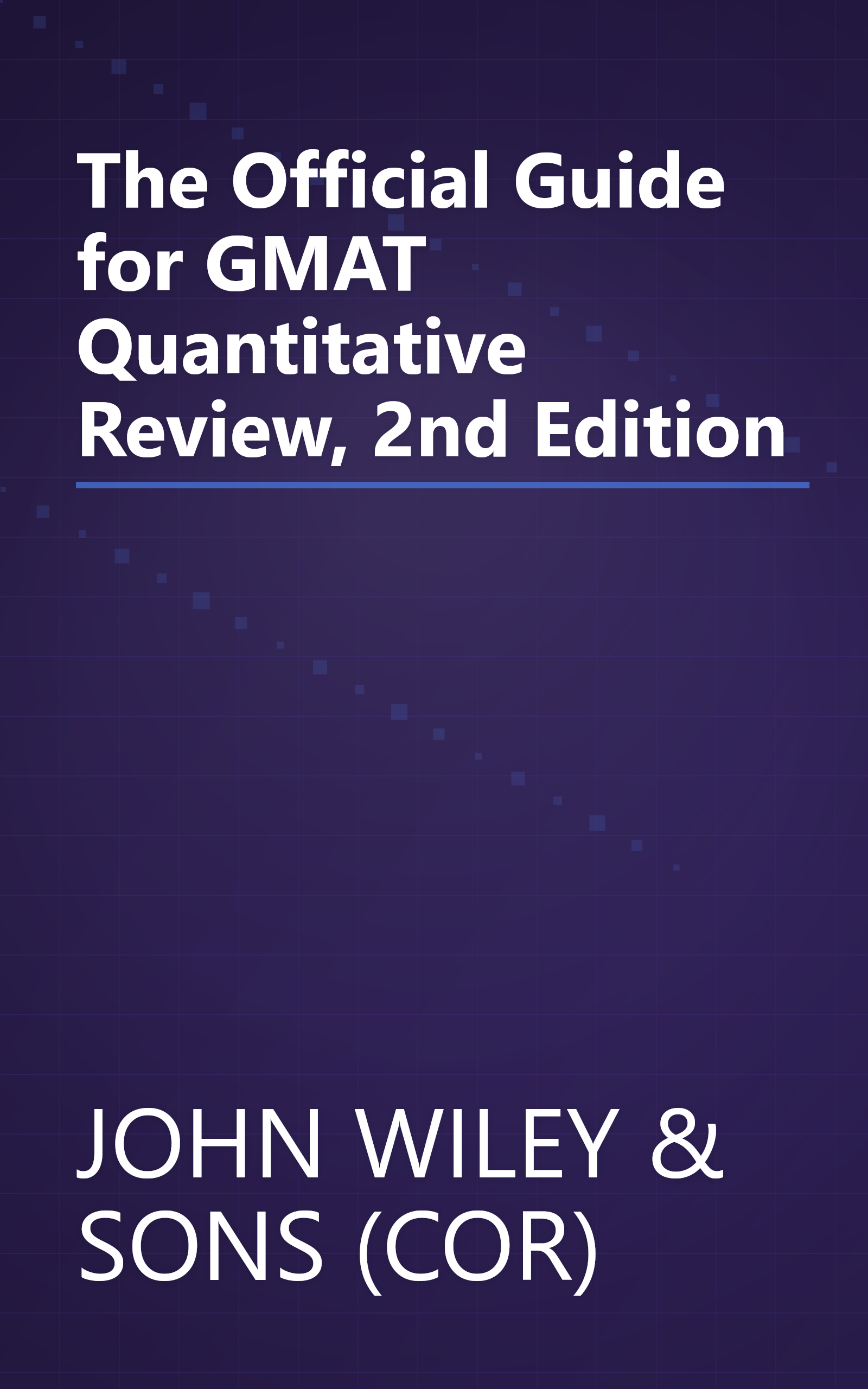 The Official Guide for GMAT Quantitative Review, 2nd Edition book cover