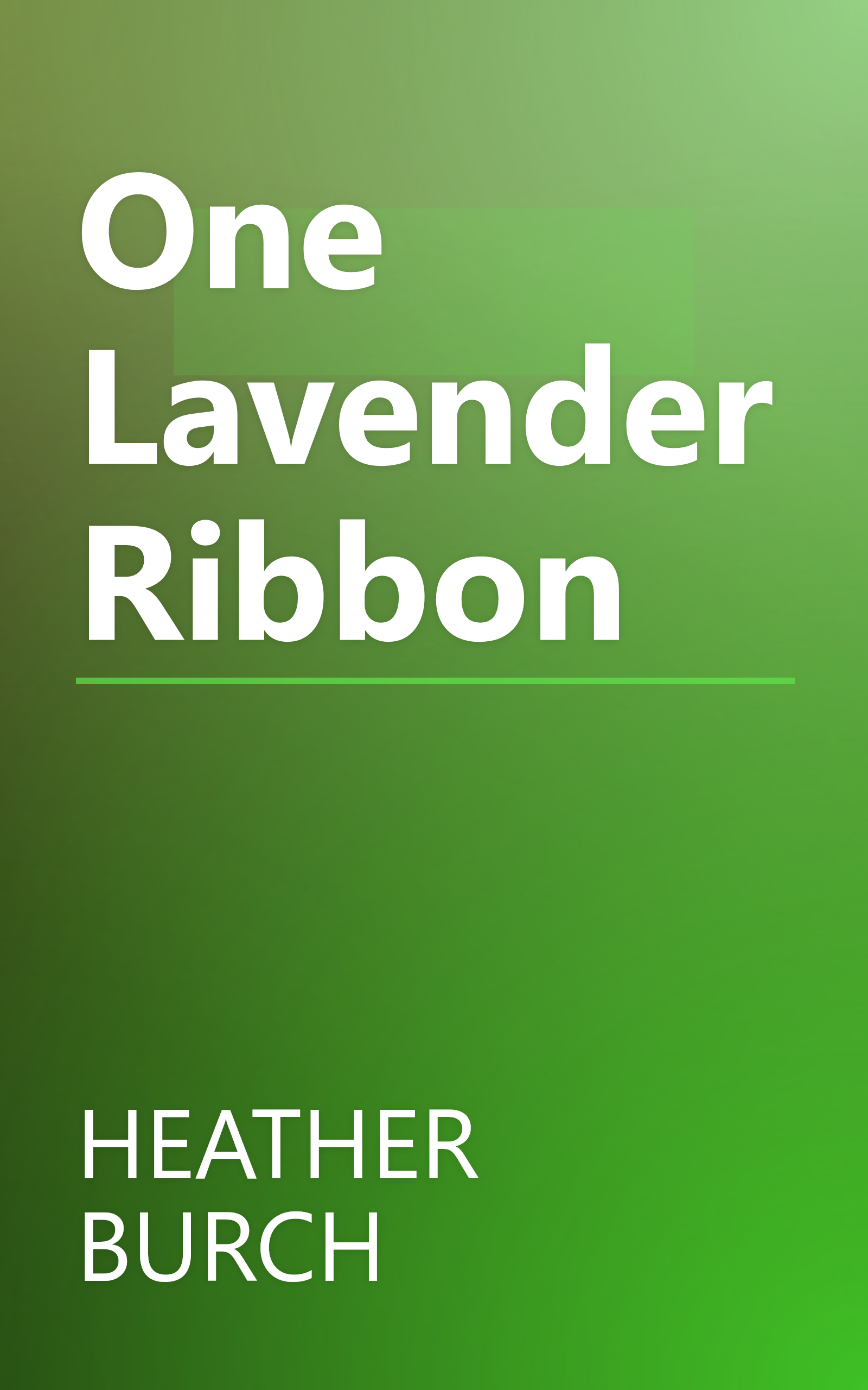 One Lavender Ribbon book cover