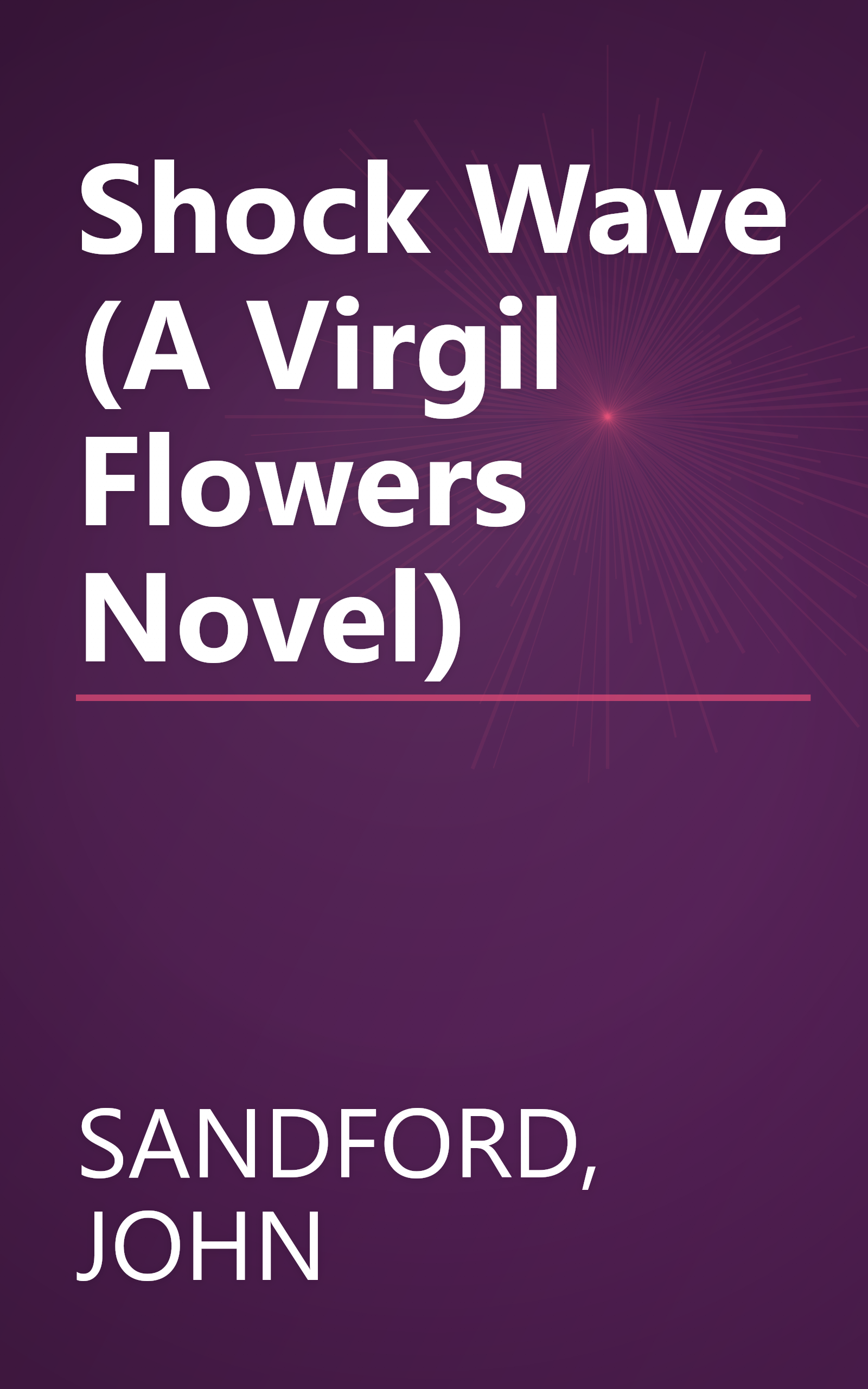 Shock Wave (A Virgil Flowers Novel) book cover