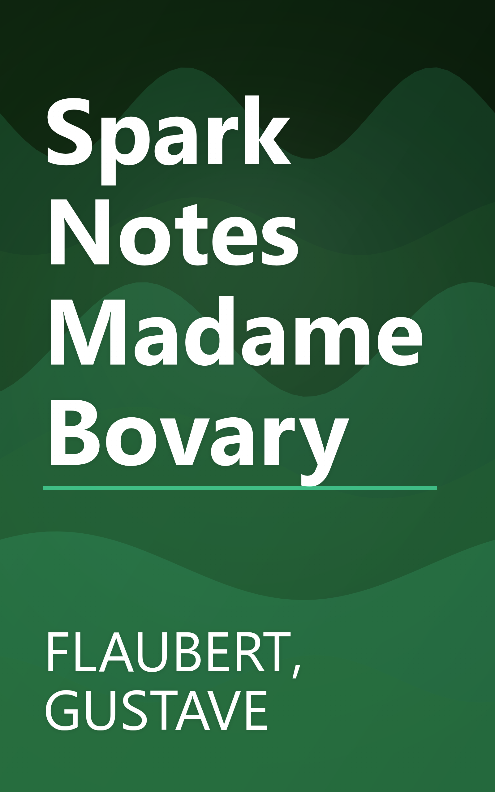 Spark Notes Madame Bovary book cover