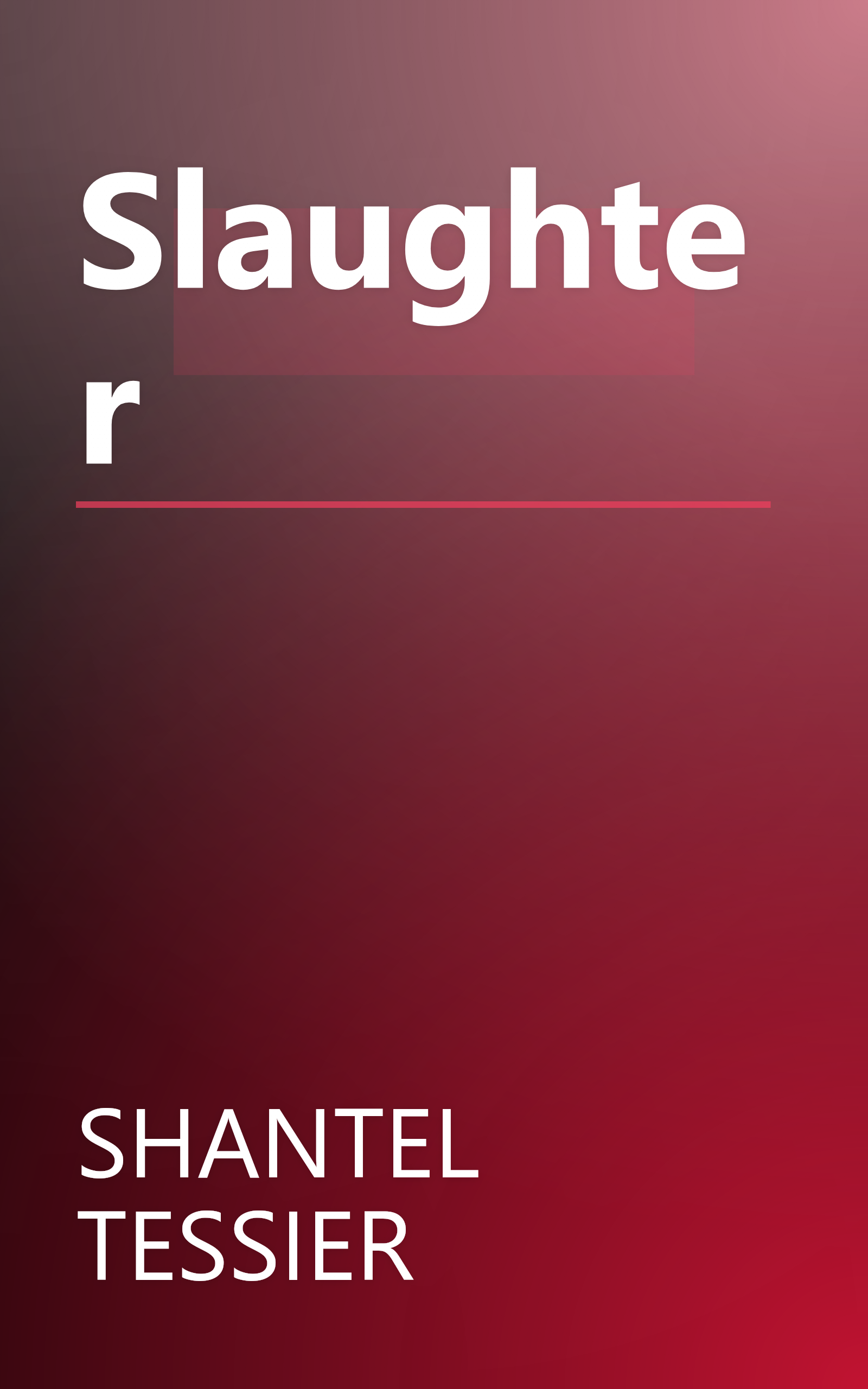 Slaughter book cover