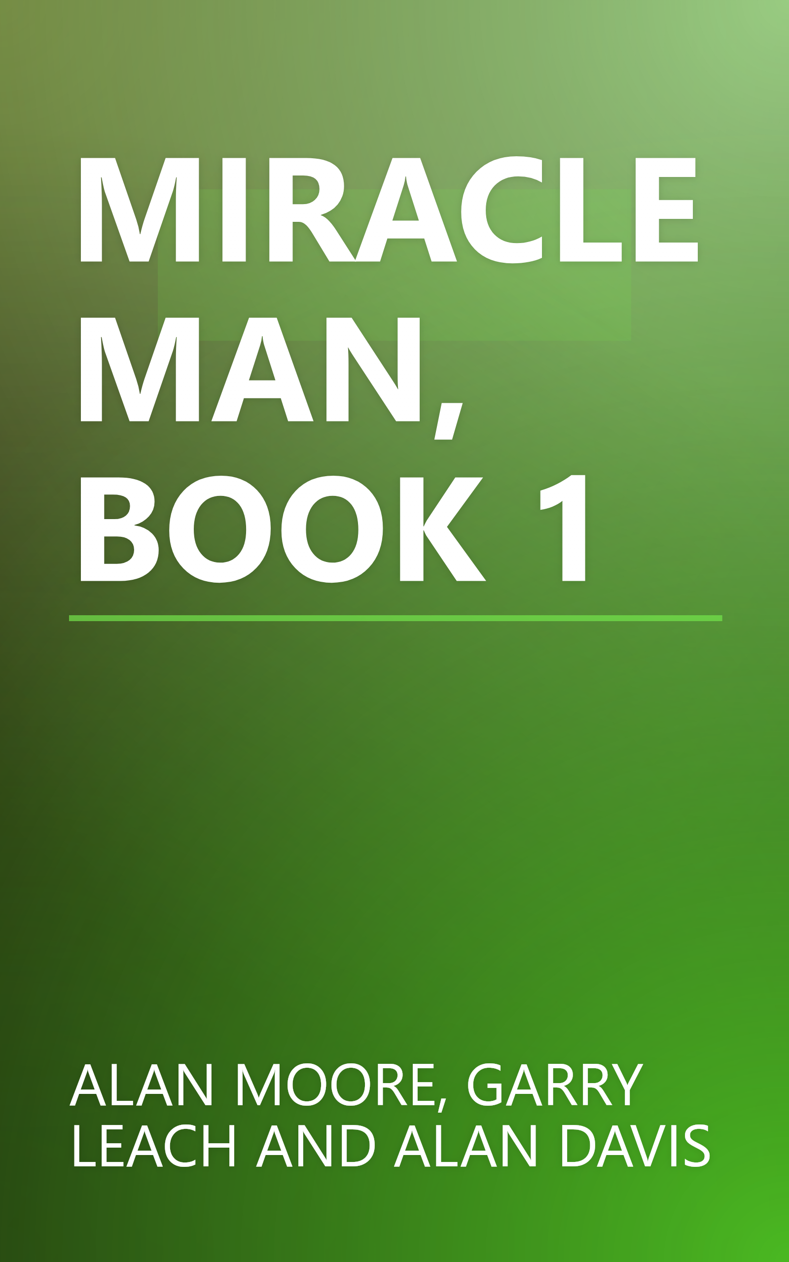 MIRACLEMAN, BOOK 1 book cover