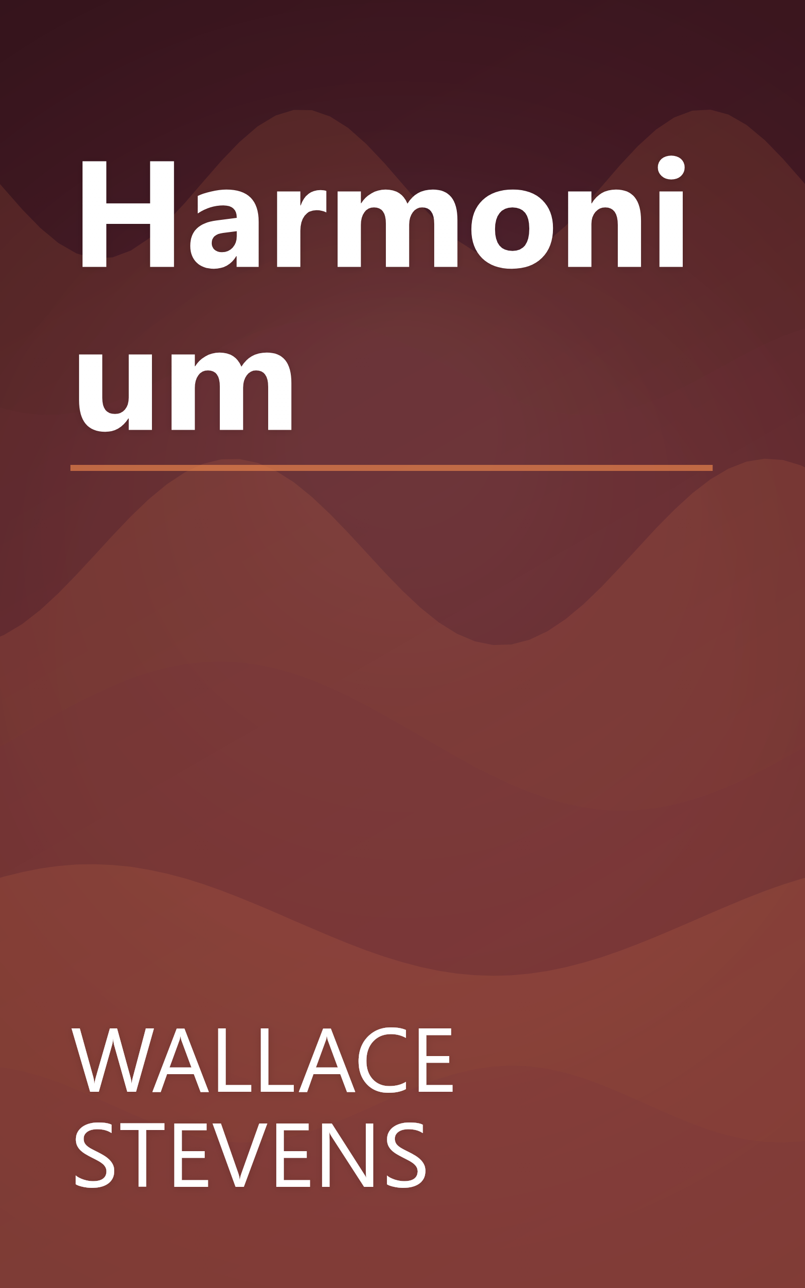 Harmonium book cover