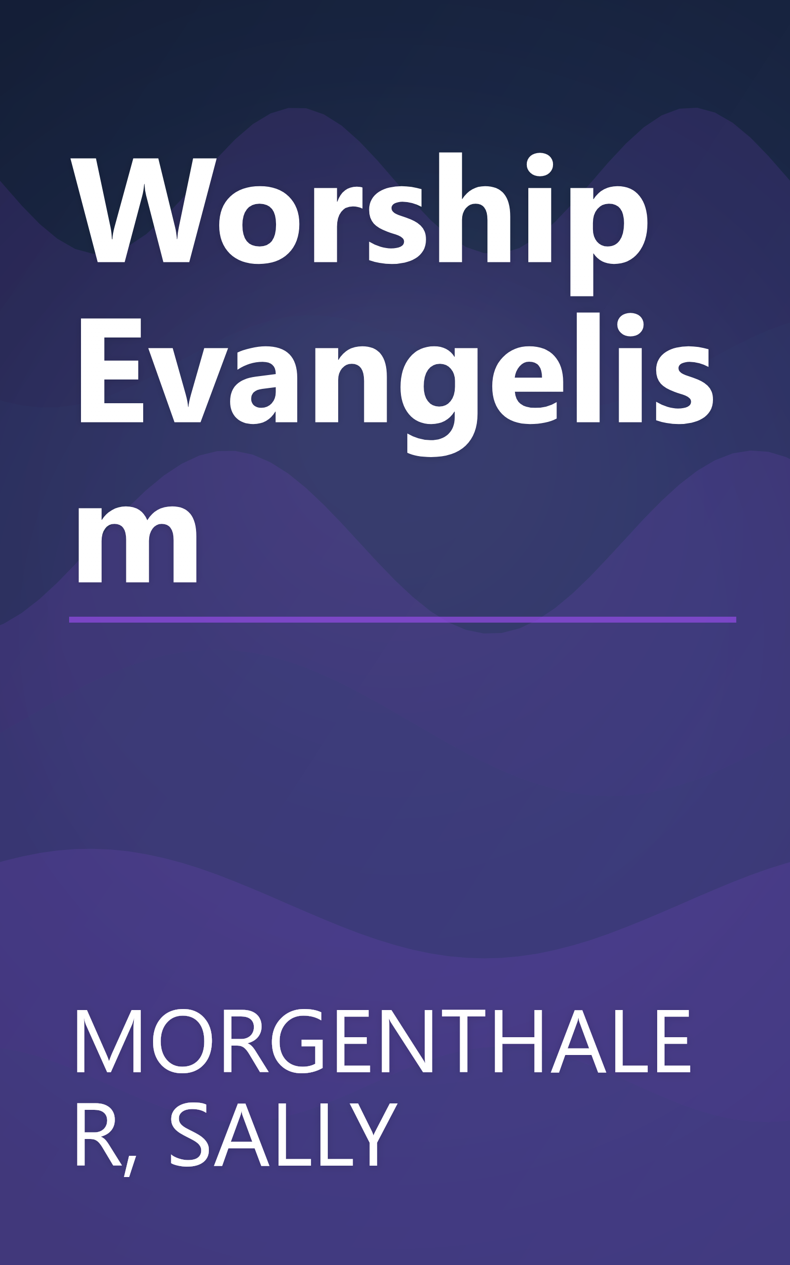 Worship Evangelism book cover
