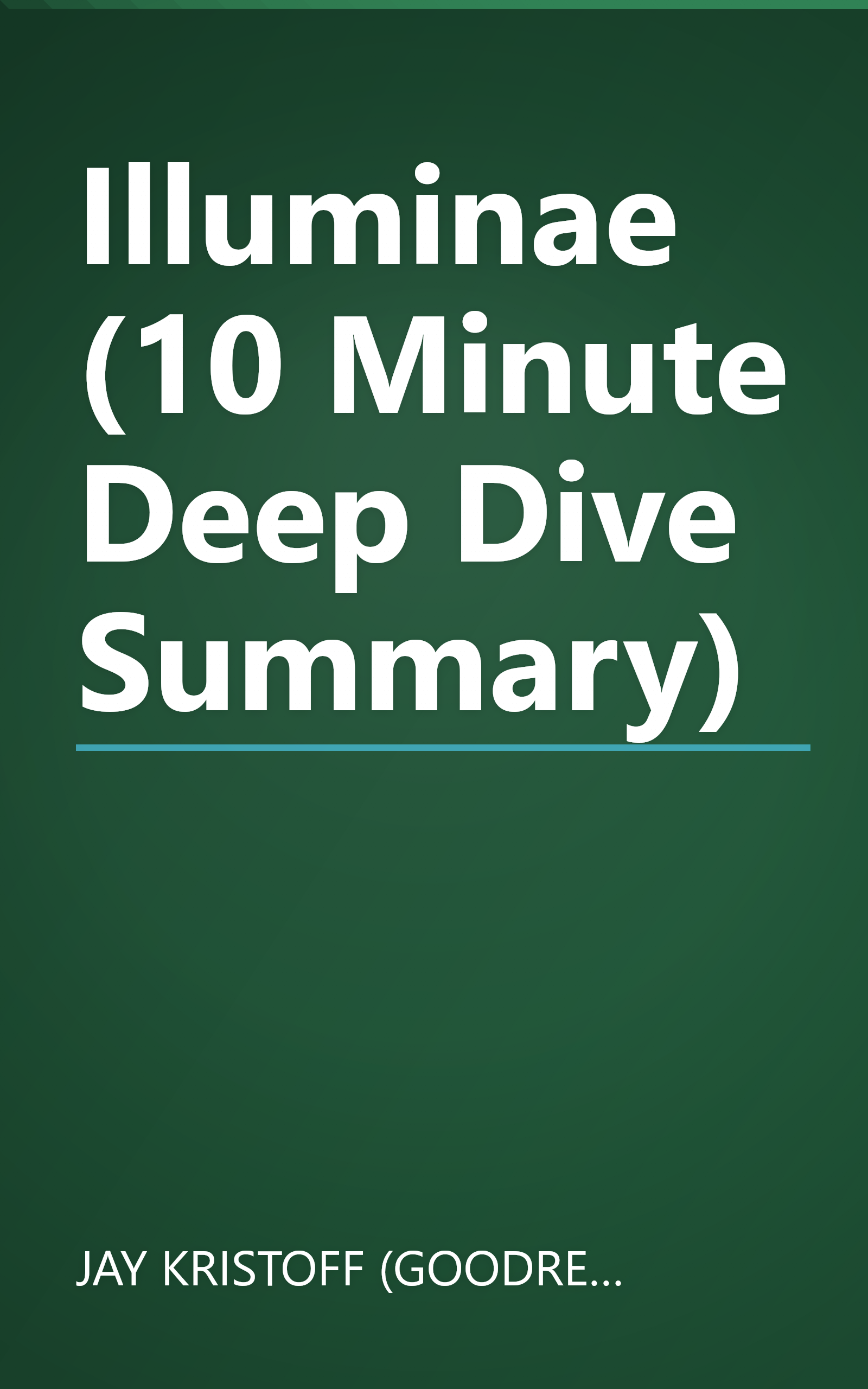 Illuminae (10 Minute   Deep Dive Summary) book cover