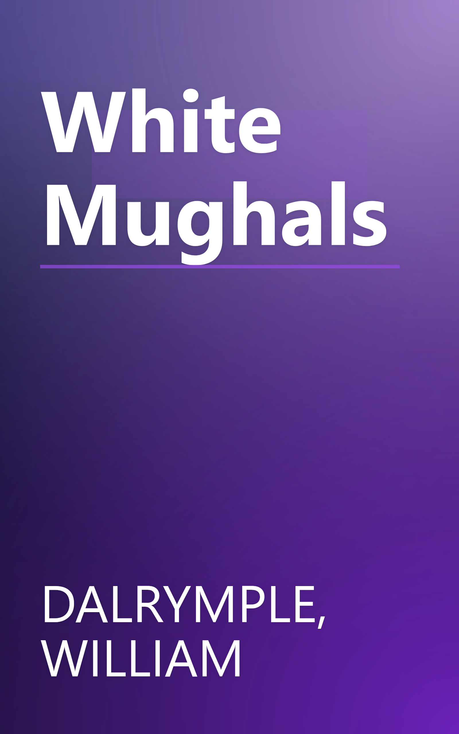 White Mughals book cover