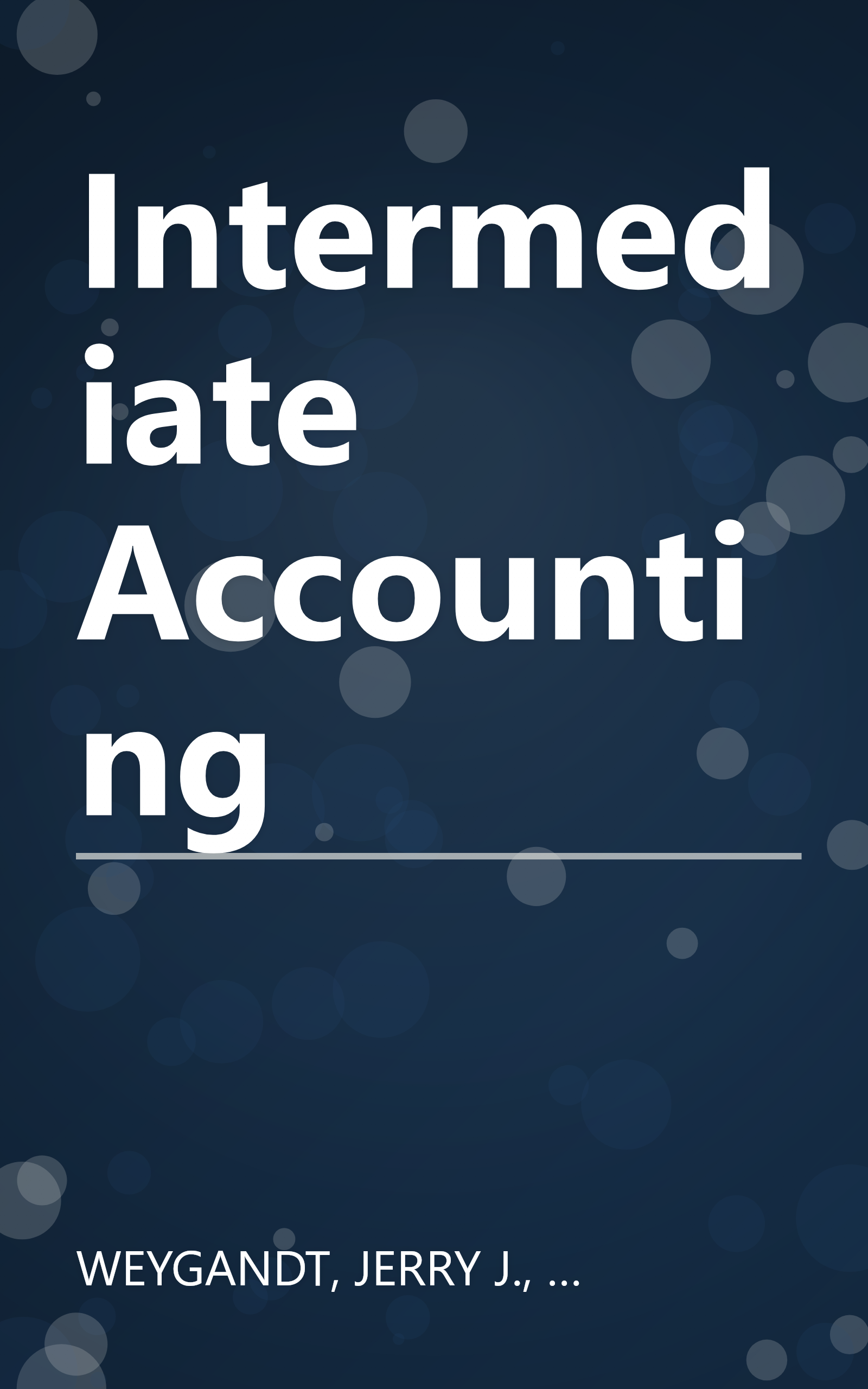 Intermediate Accounting book cover
