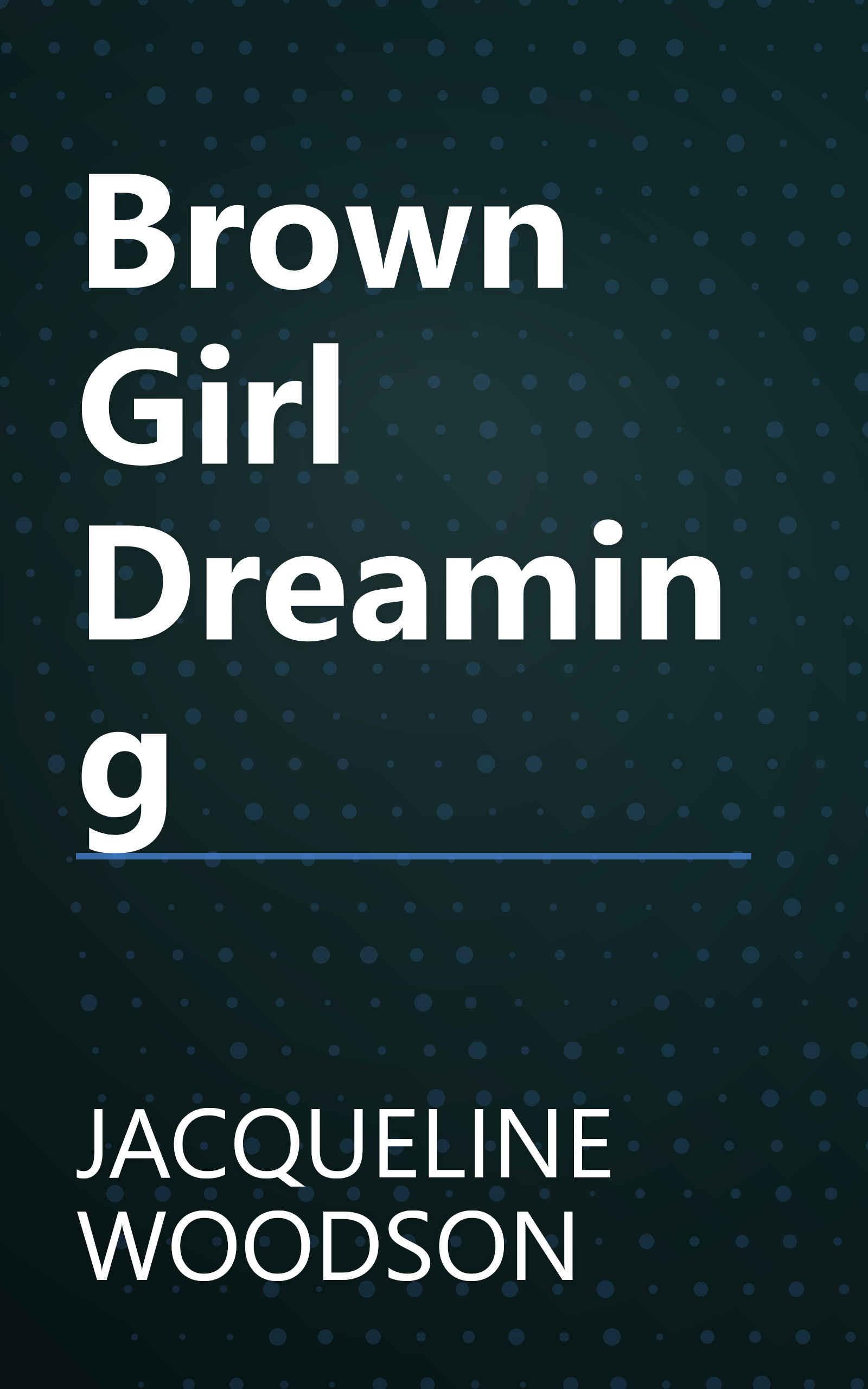 Brown Girl Dreaming book cover
