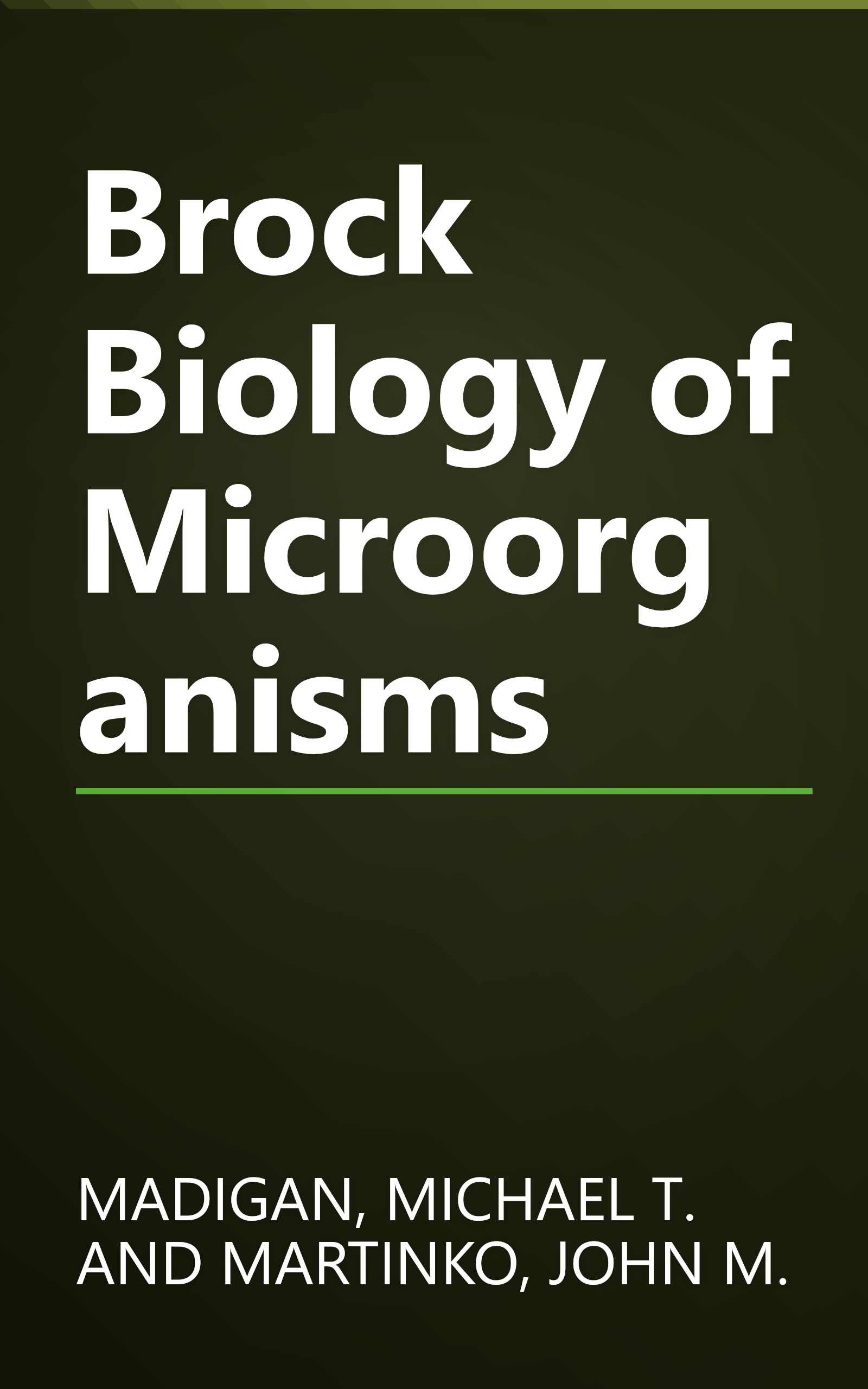 Brock Biology of Microorganisms book cover