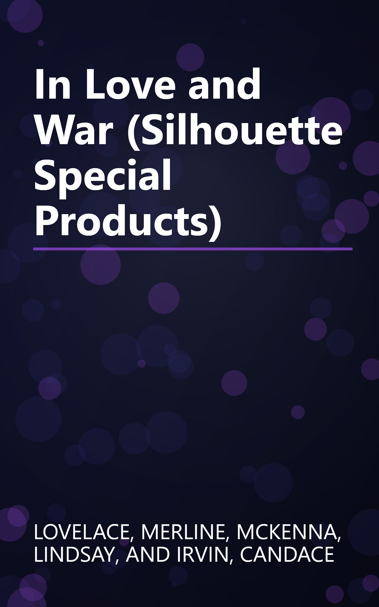 In Love and War (Silhouette Special Products) book cover