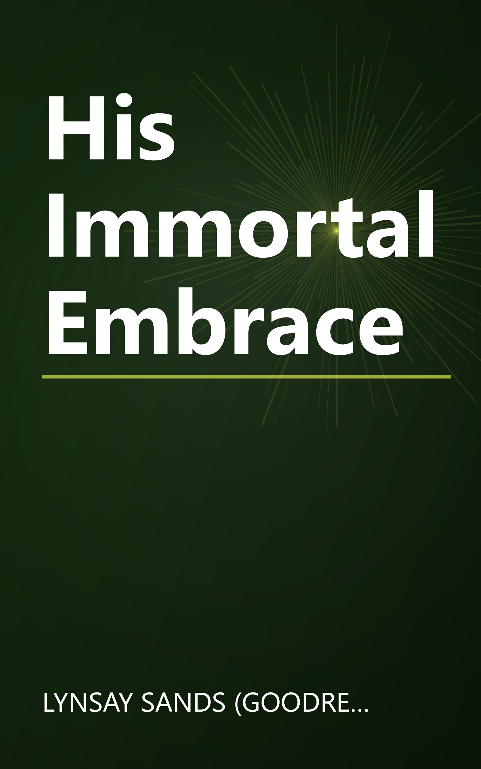 His Immortal Embrace book cover
