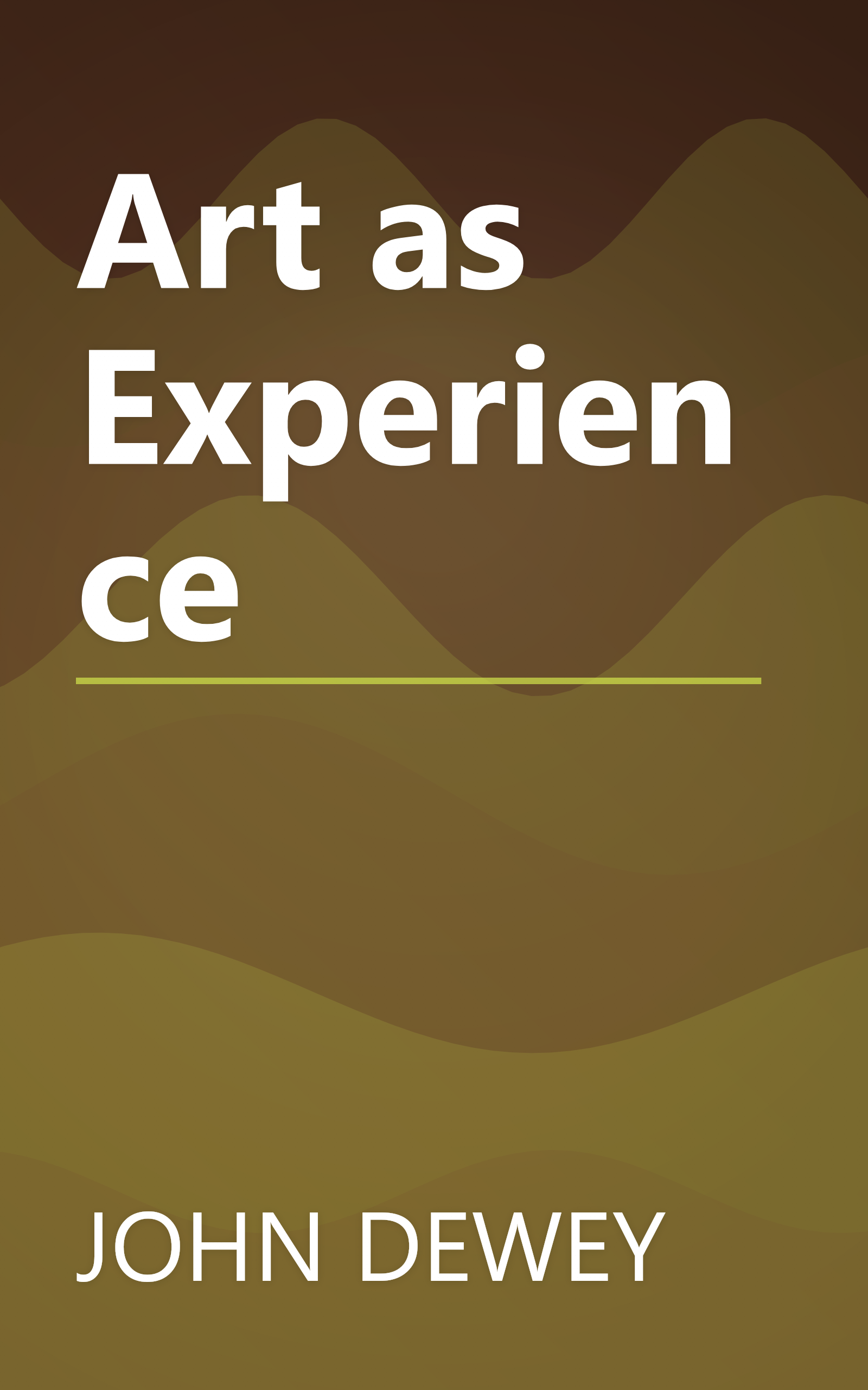 Art as Experience book cover