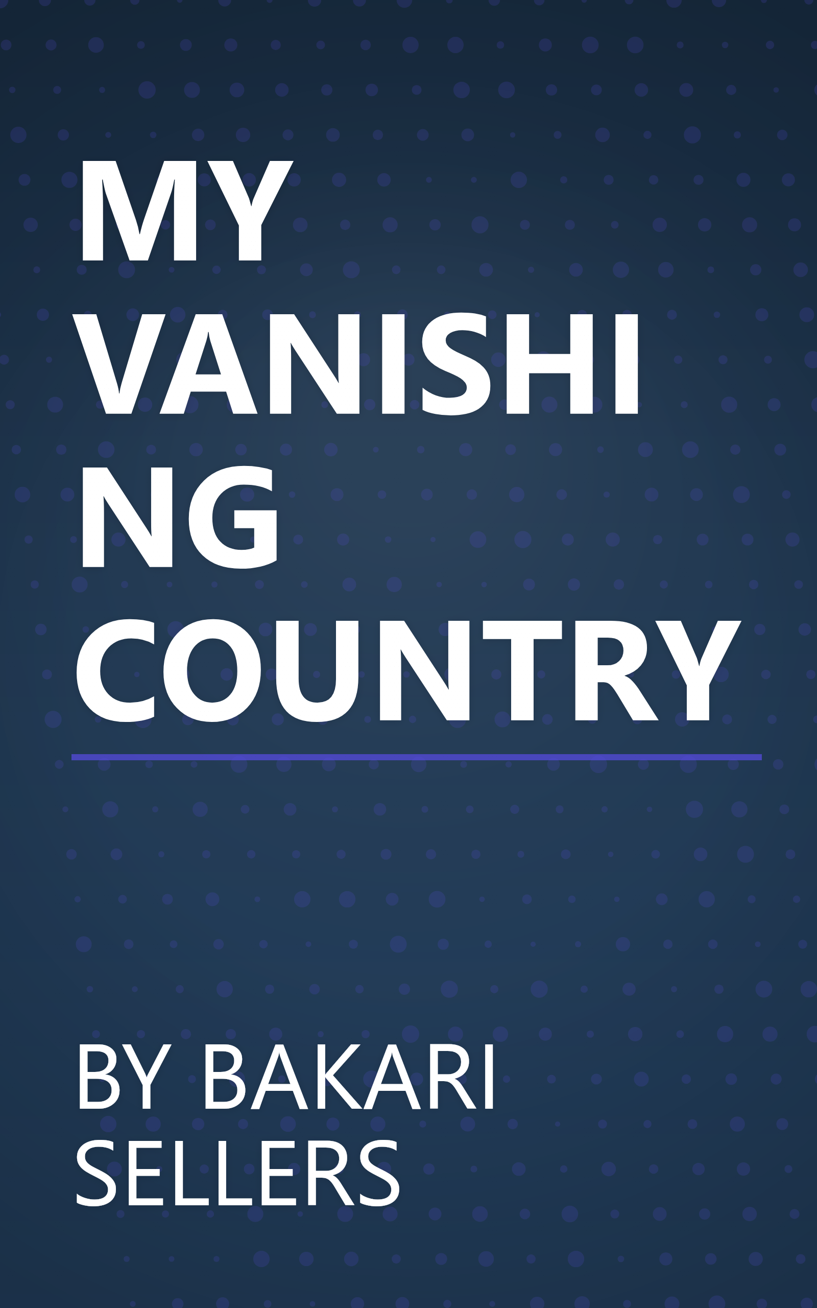 MY VANISHING COUNTRY book cover