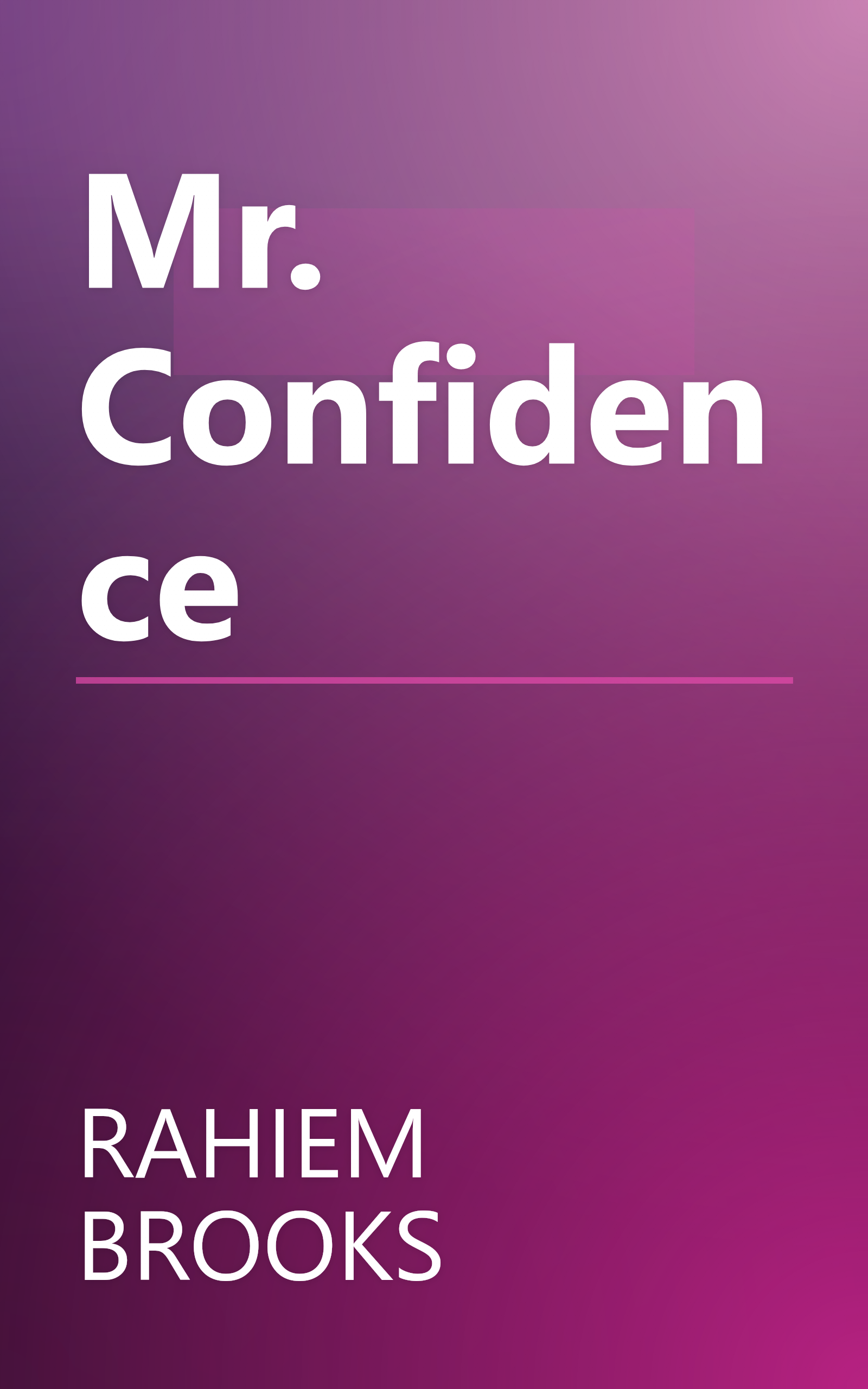 Mr. Confidence book cover