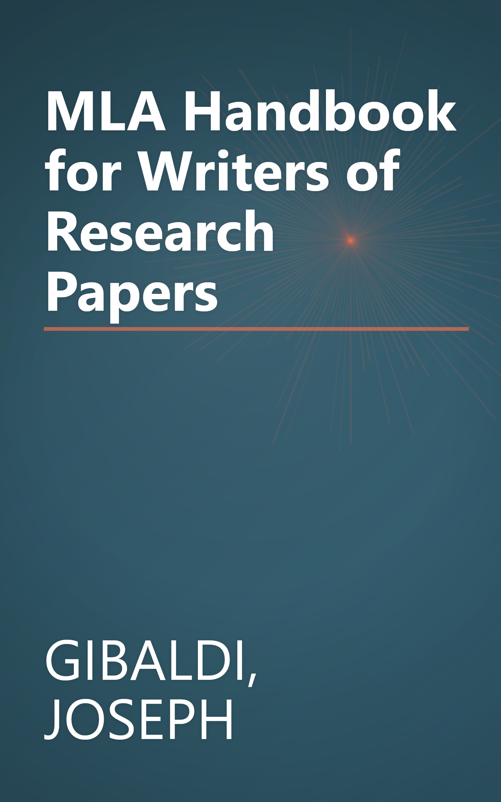 MLA Handbook for Writers of Research Papers book cover