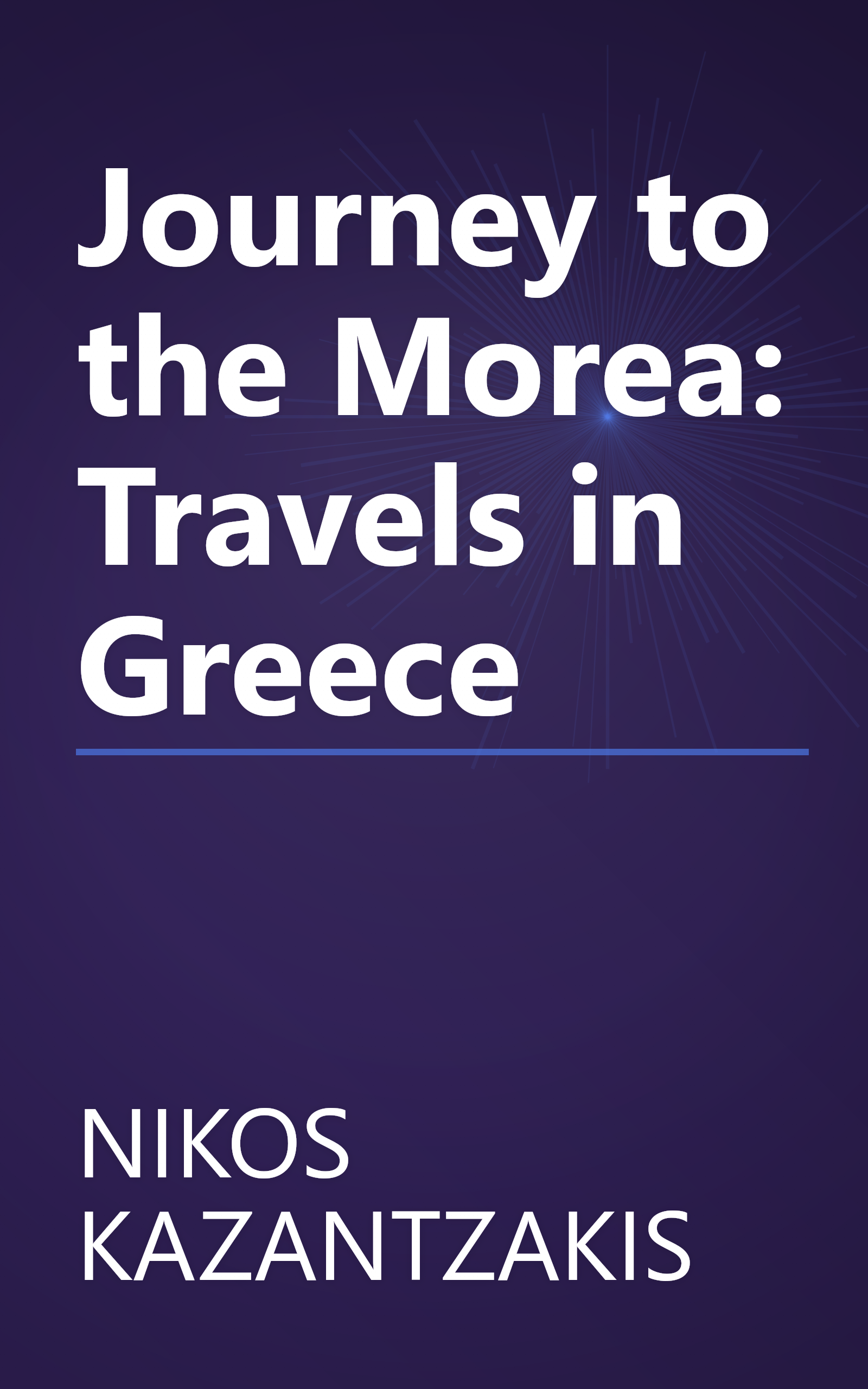 Journey to the Morea: Travels in Greece book cover