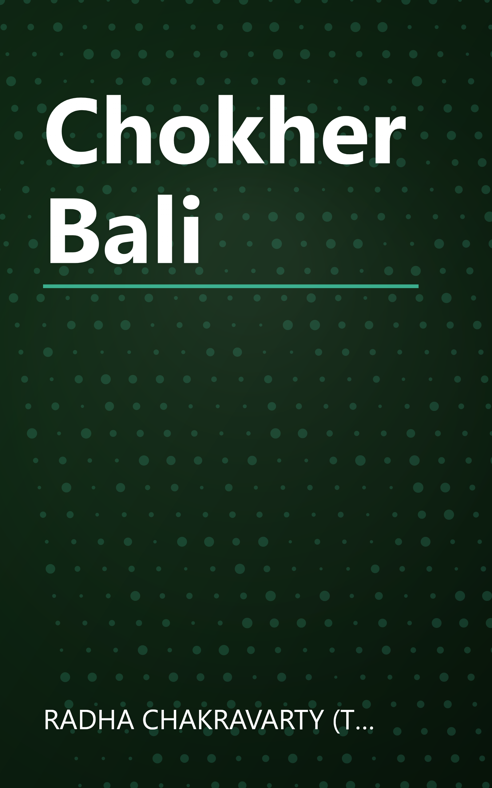 Chokher Bali book cover