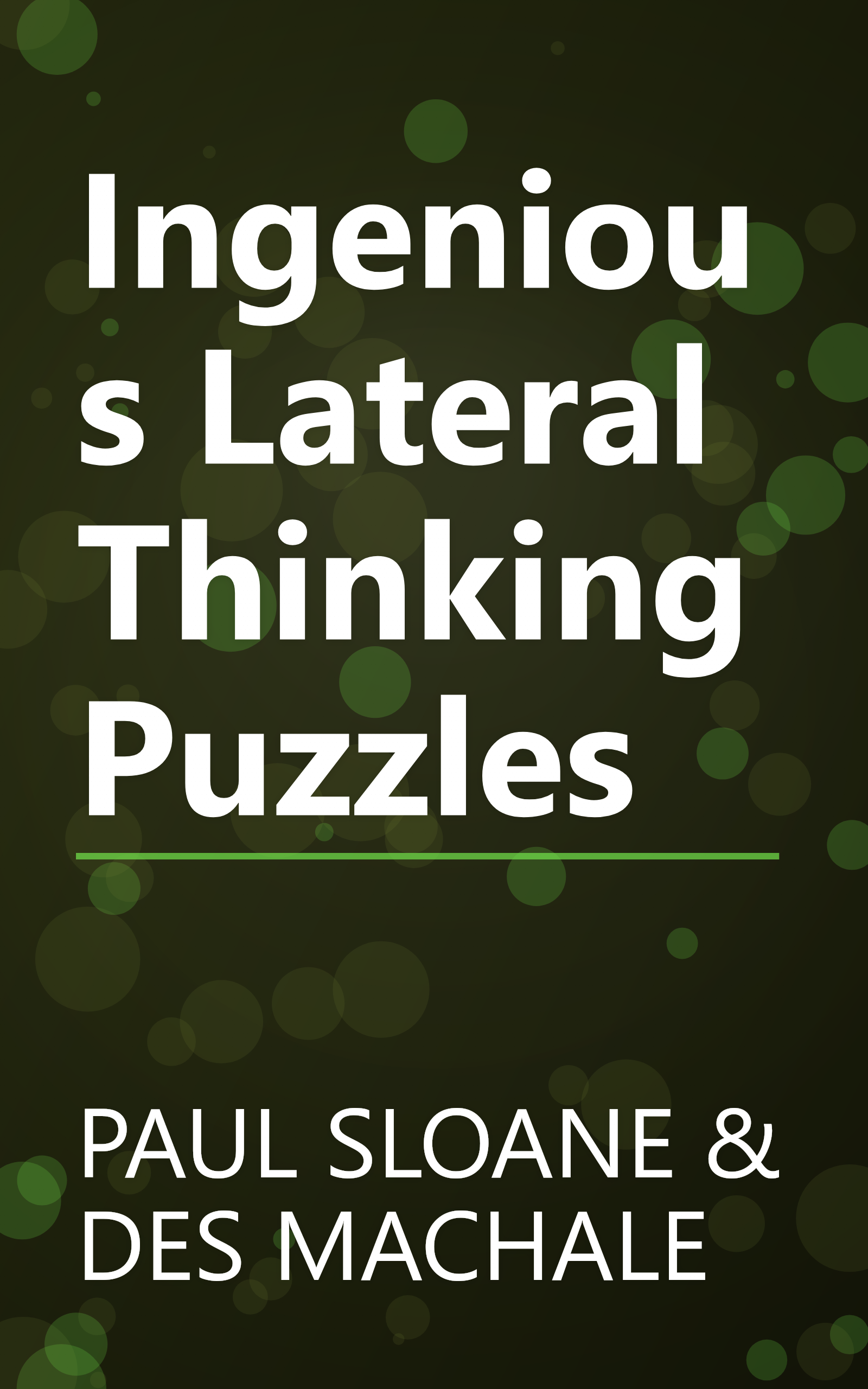 Ingenious Lateral Thinking Puzzles book cover