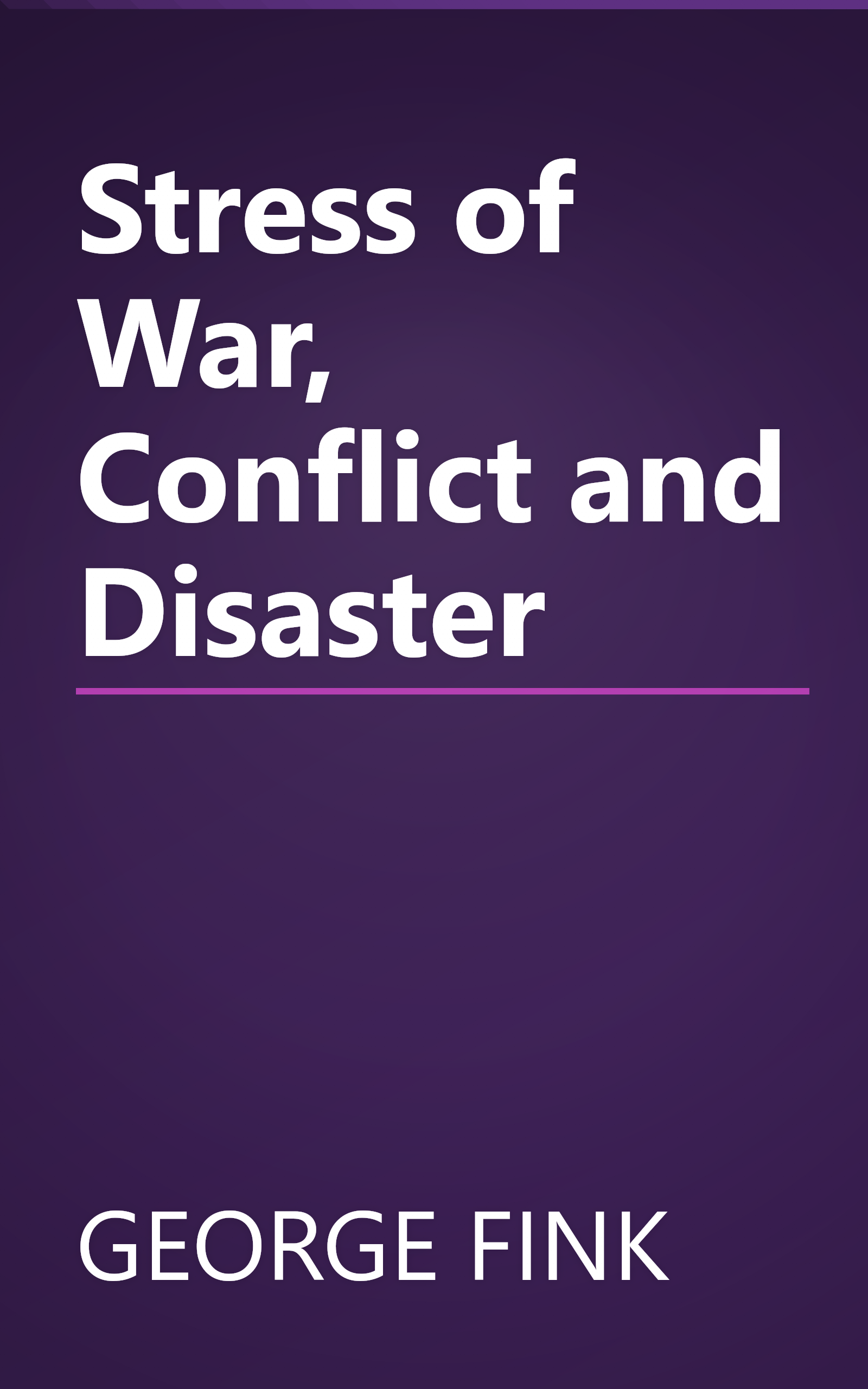 Stress of War, Conflict and Disaster book cover