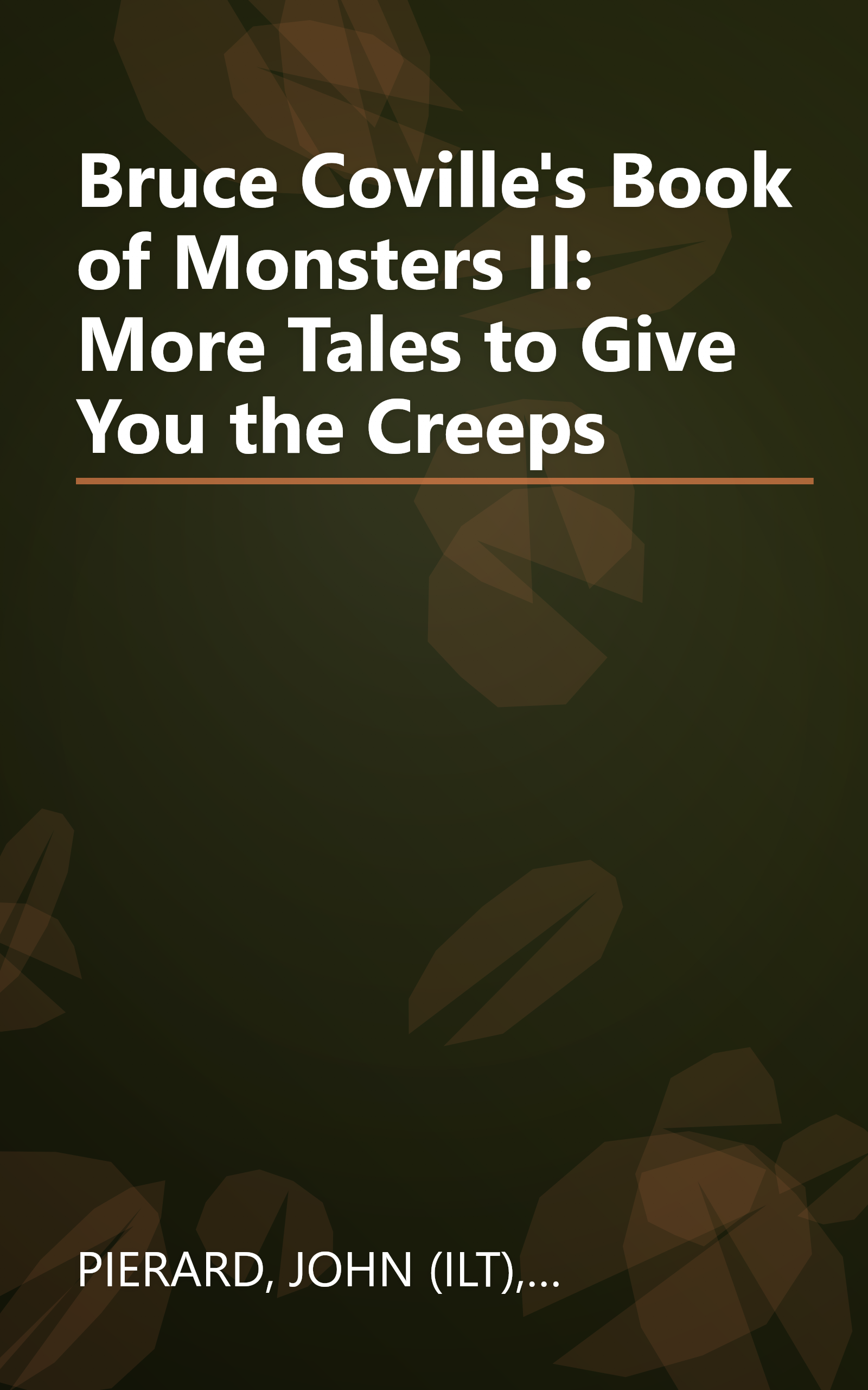 Bruce Coville's Book of Monsters II: More Tales to Give You the Creeps book cover