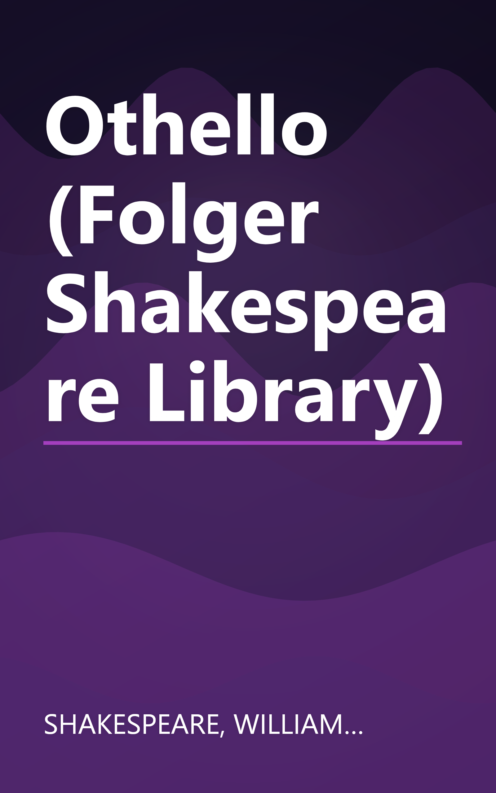 Othello (Folger Shakespeare Library) book cover