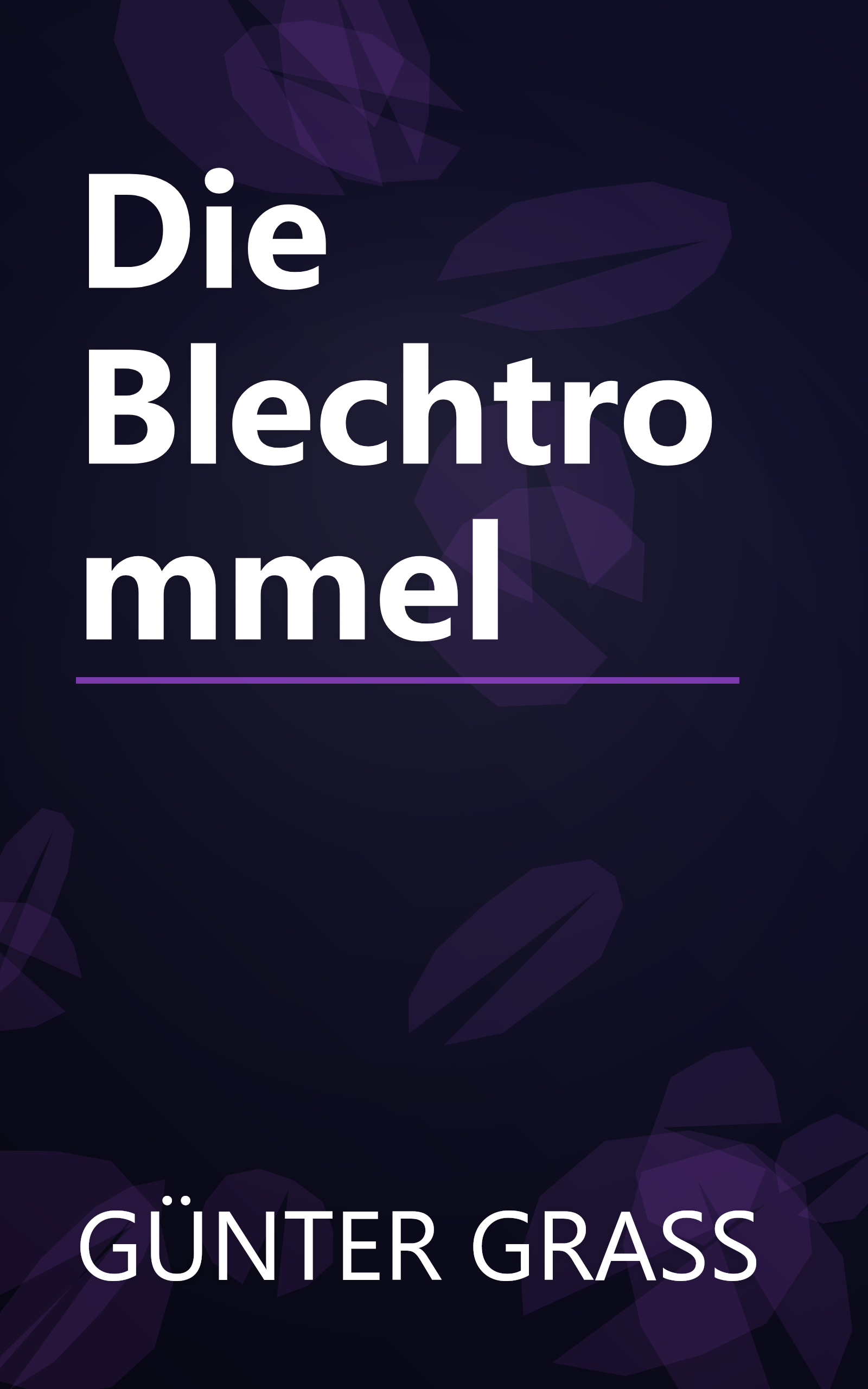 Die Blechtrommel book cover