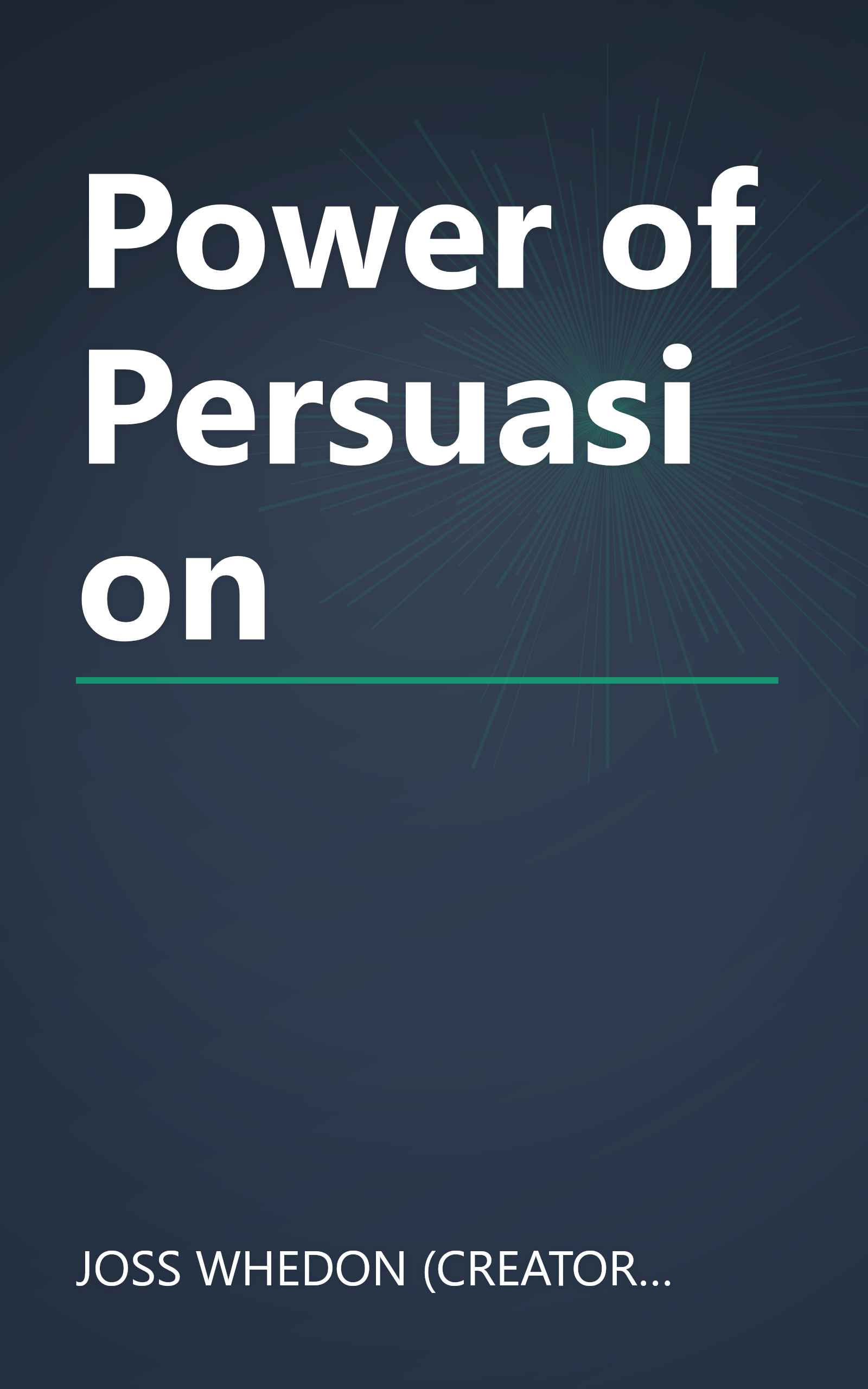 Power of Persuasion book cover