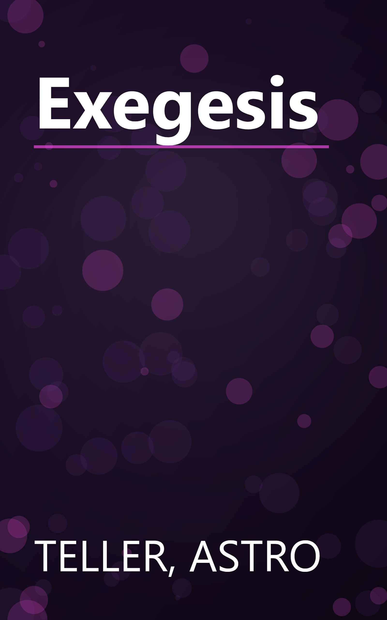 Exegesis book cover