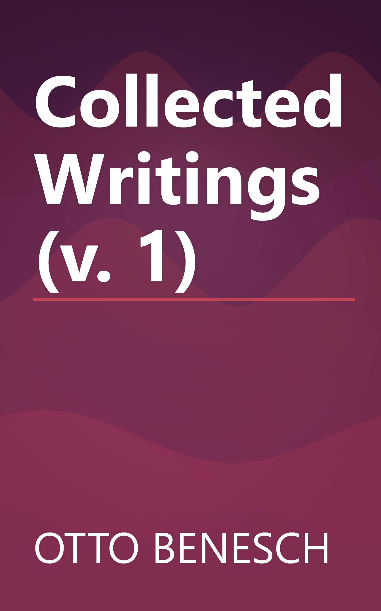 Collected Writings (v. 1) book cover