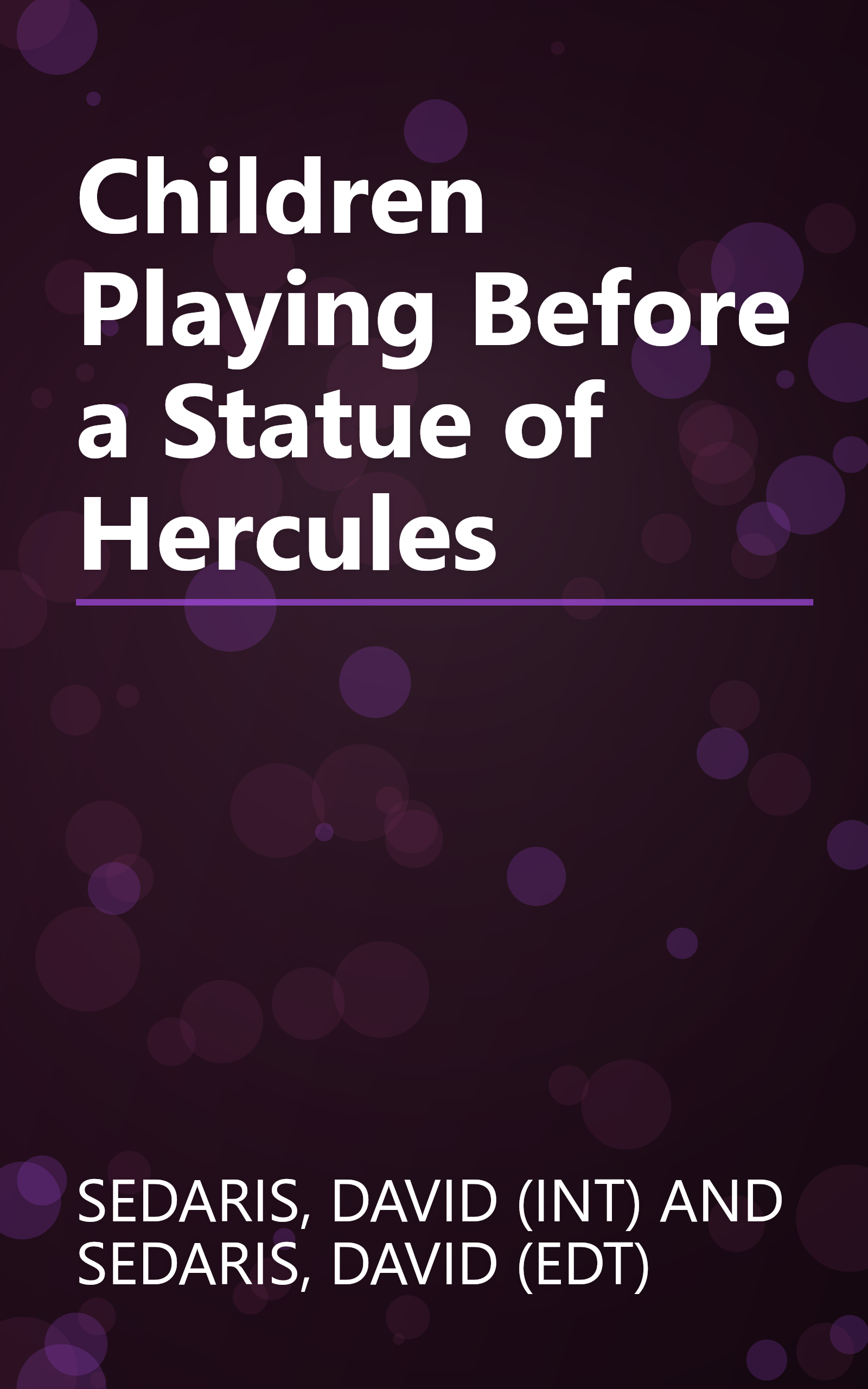 Children Playing Before a Statue of Hercules book cover