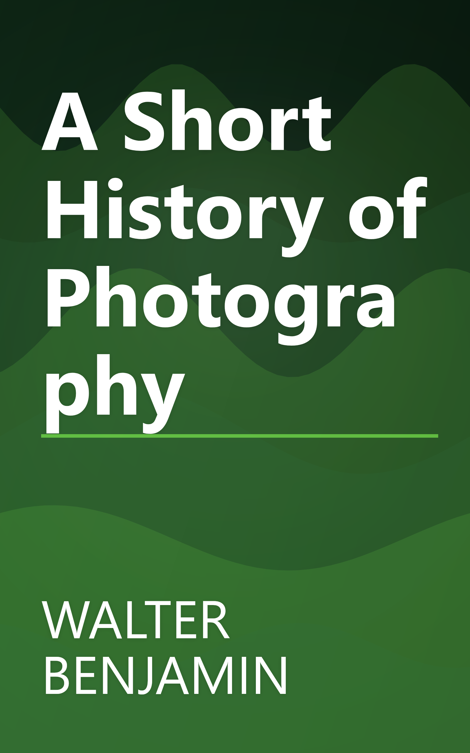A Short History of Photography book cover