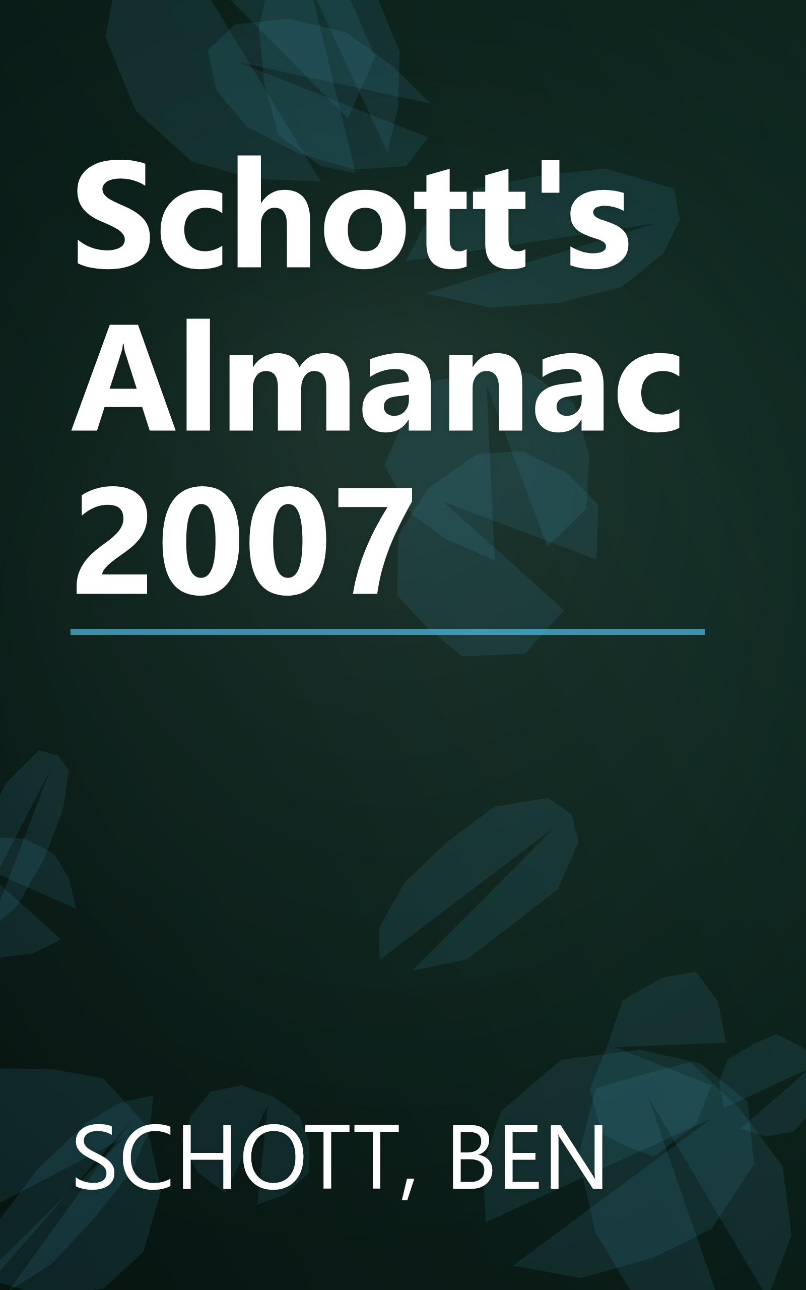 Schott's Almanac 2007 book cover