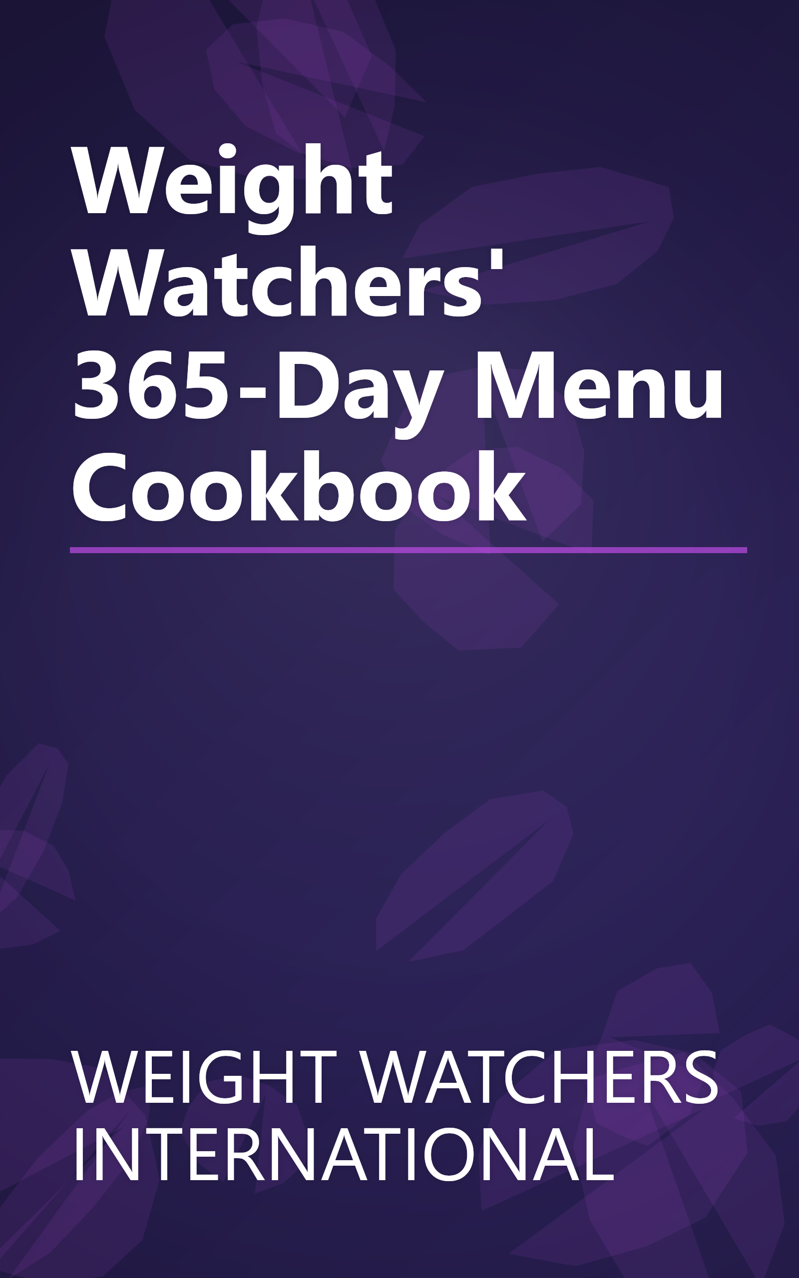 Weight Watchers' 365-Day Menu Cookbook book cover