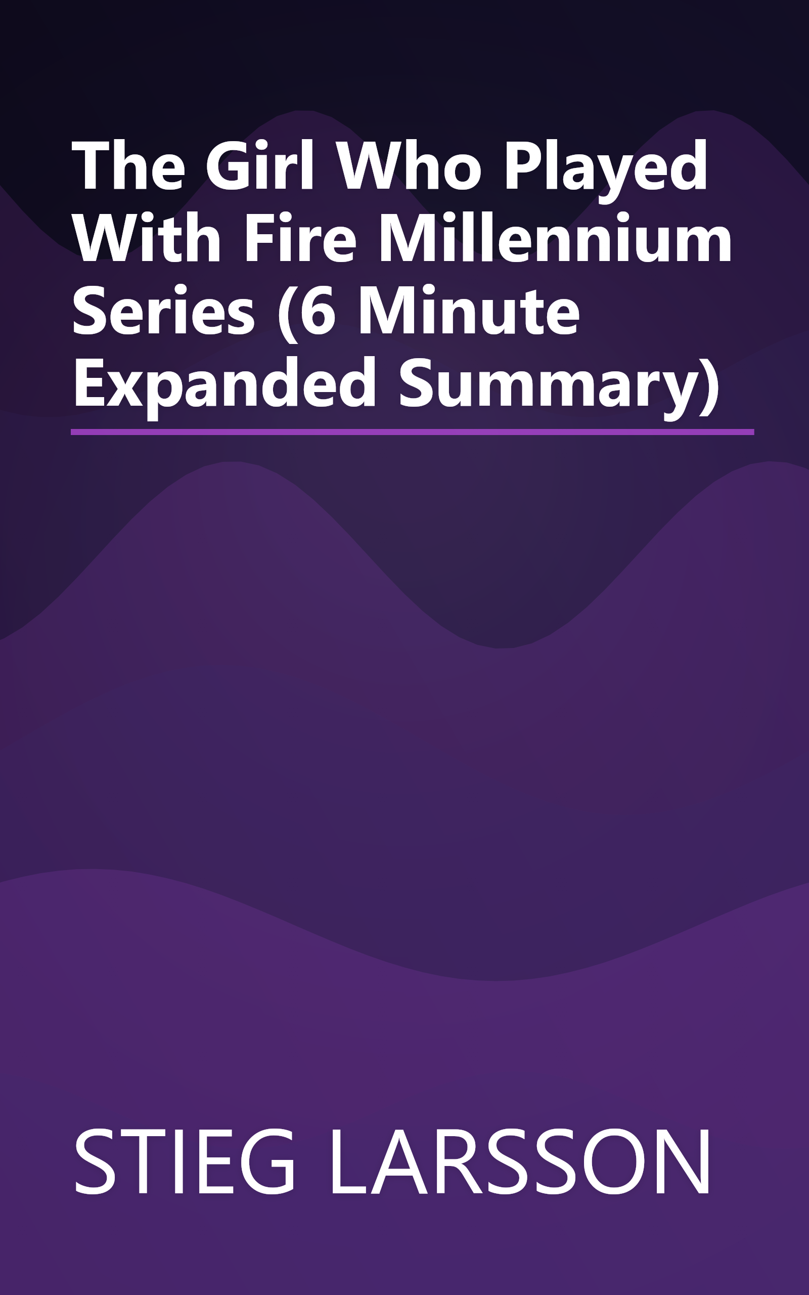 The Girl Who Played With Fire  Millennium Series  (6 Minute   Expanded Summary) book cover