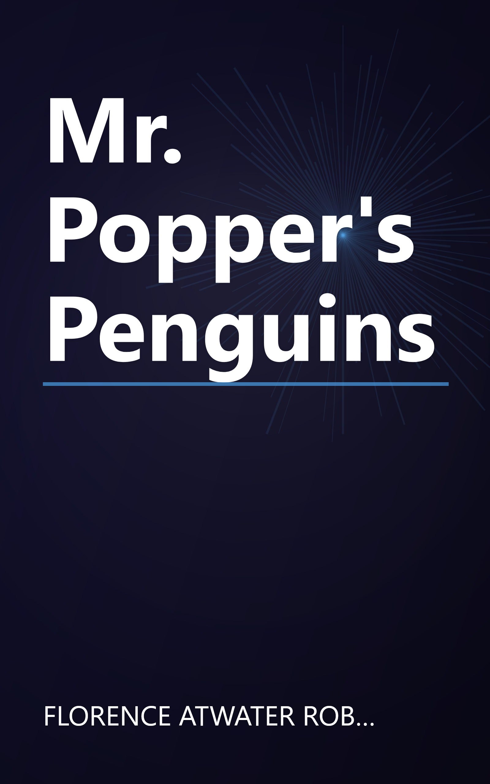 Mr. Popper's Penguins book cover