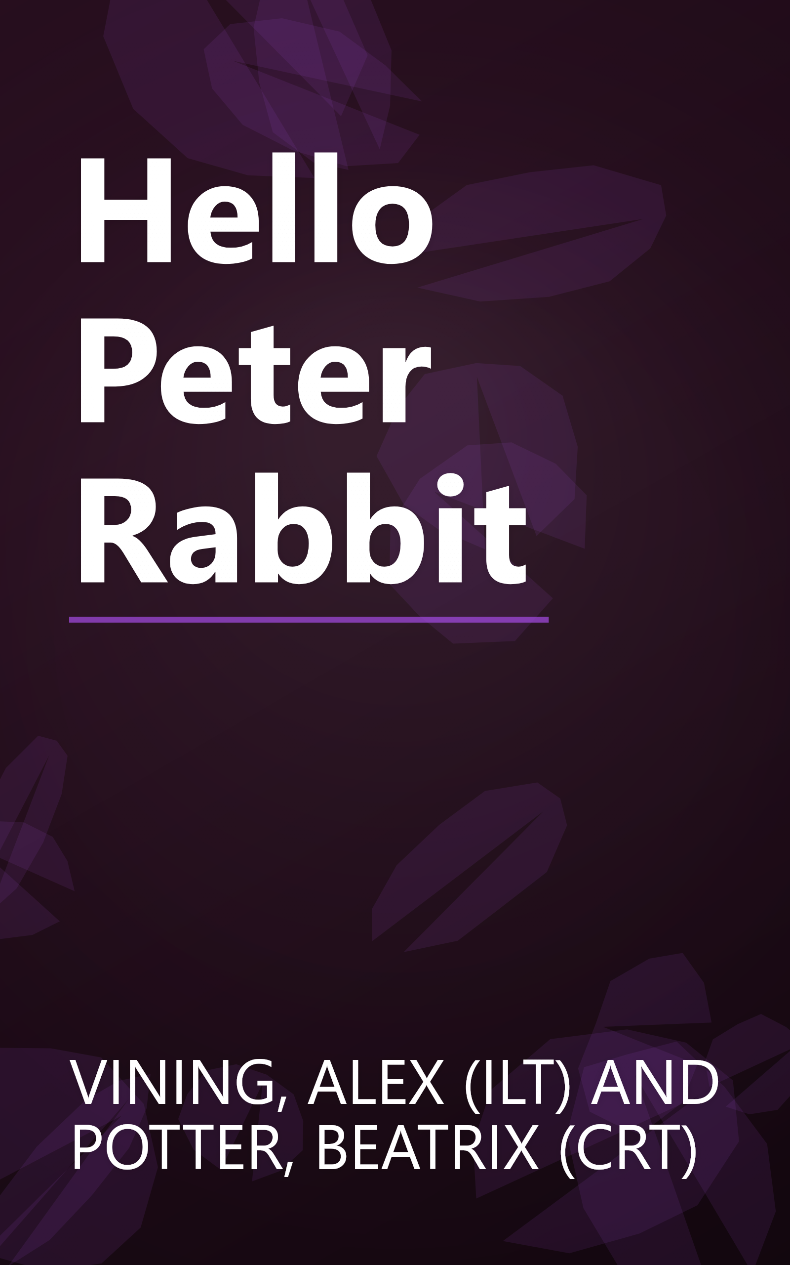 Hello Peter Rabbit book cover