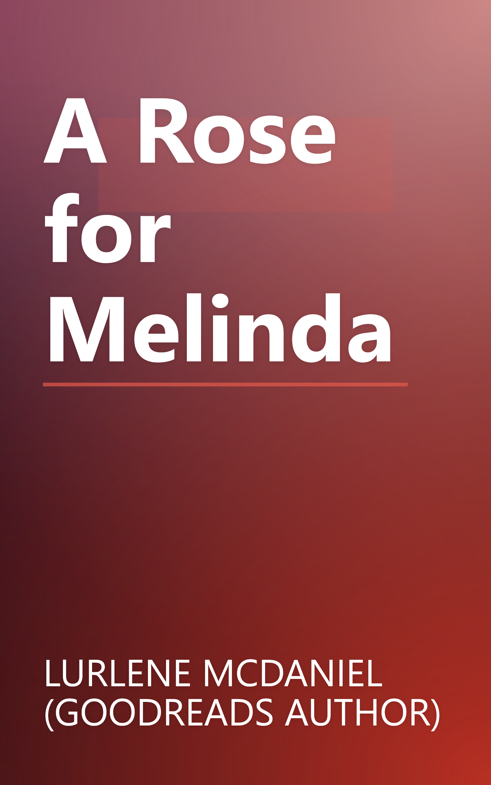 A Rose for Melinda book cover