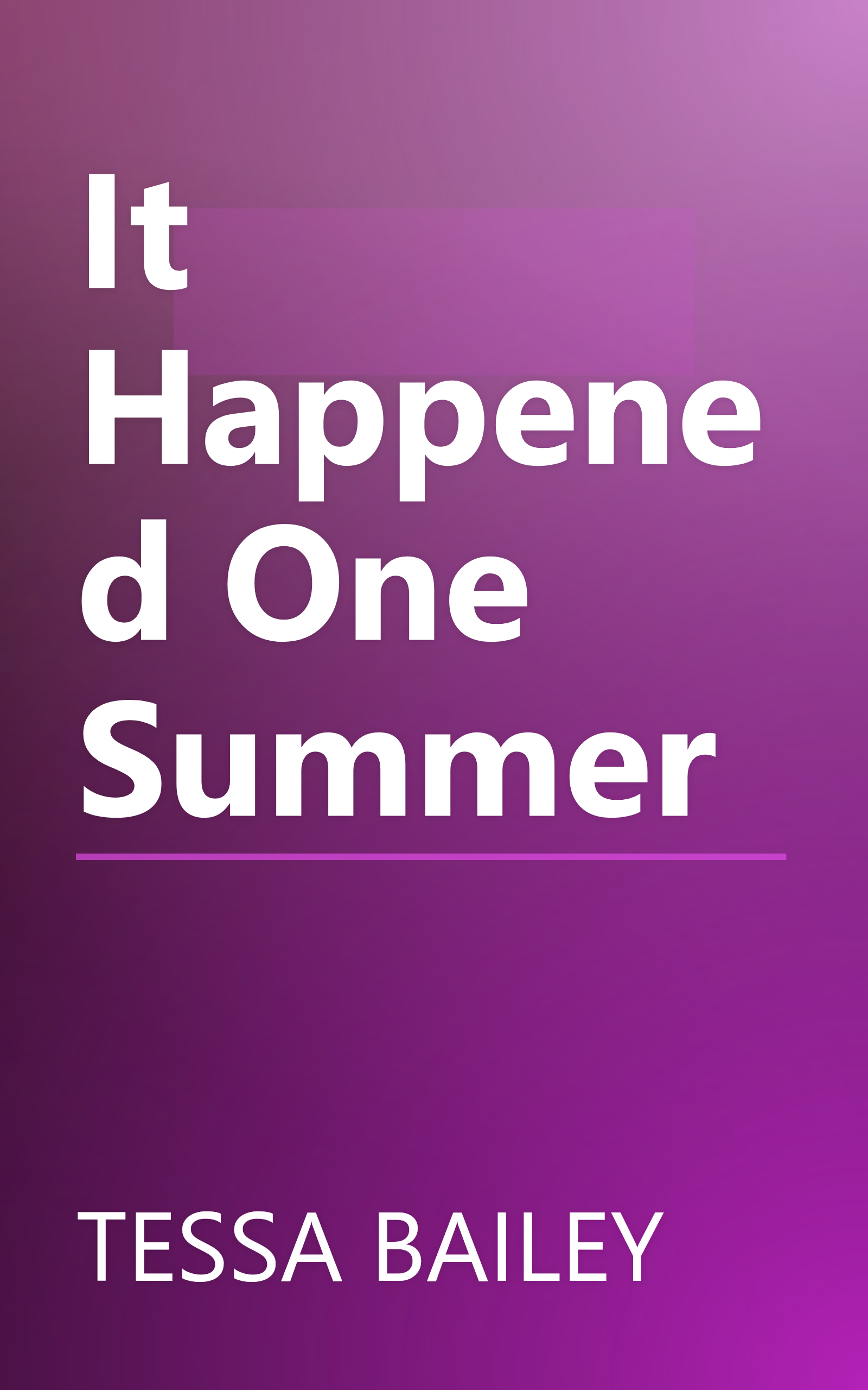 It Happened One Summer book cover