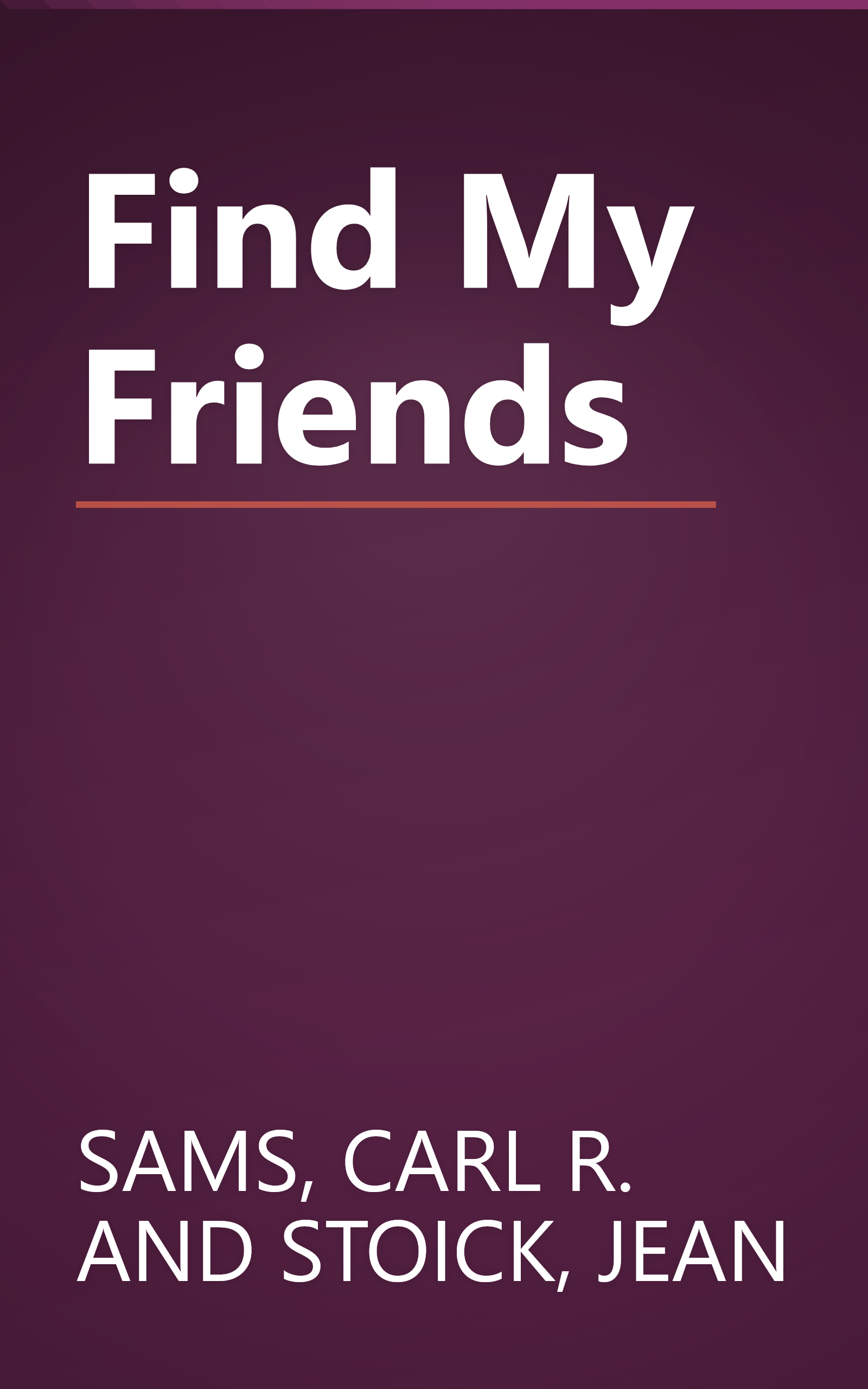 Find My Friends book cover