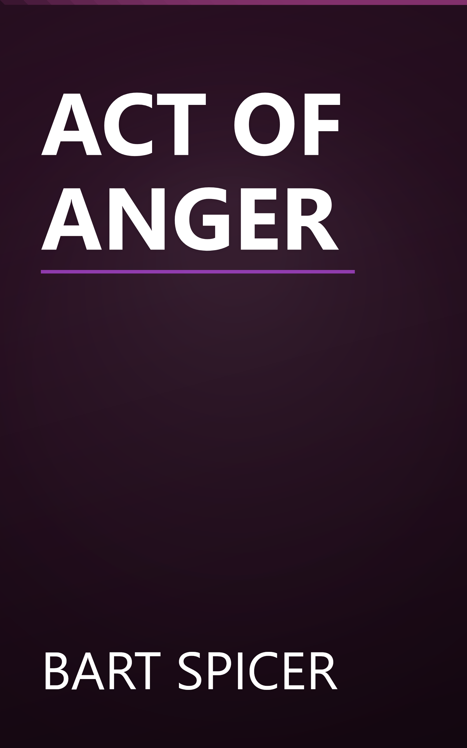 ACT OF ANGER book cover