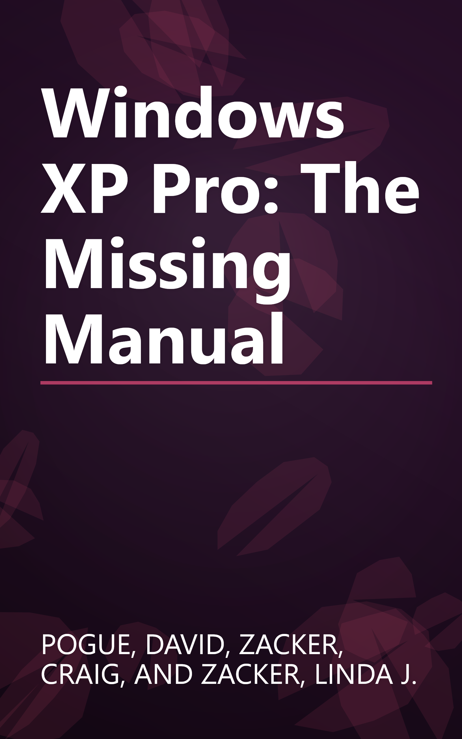 Windows XP Pro: The Missing Manual book cover