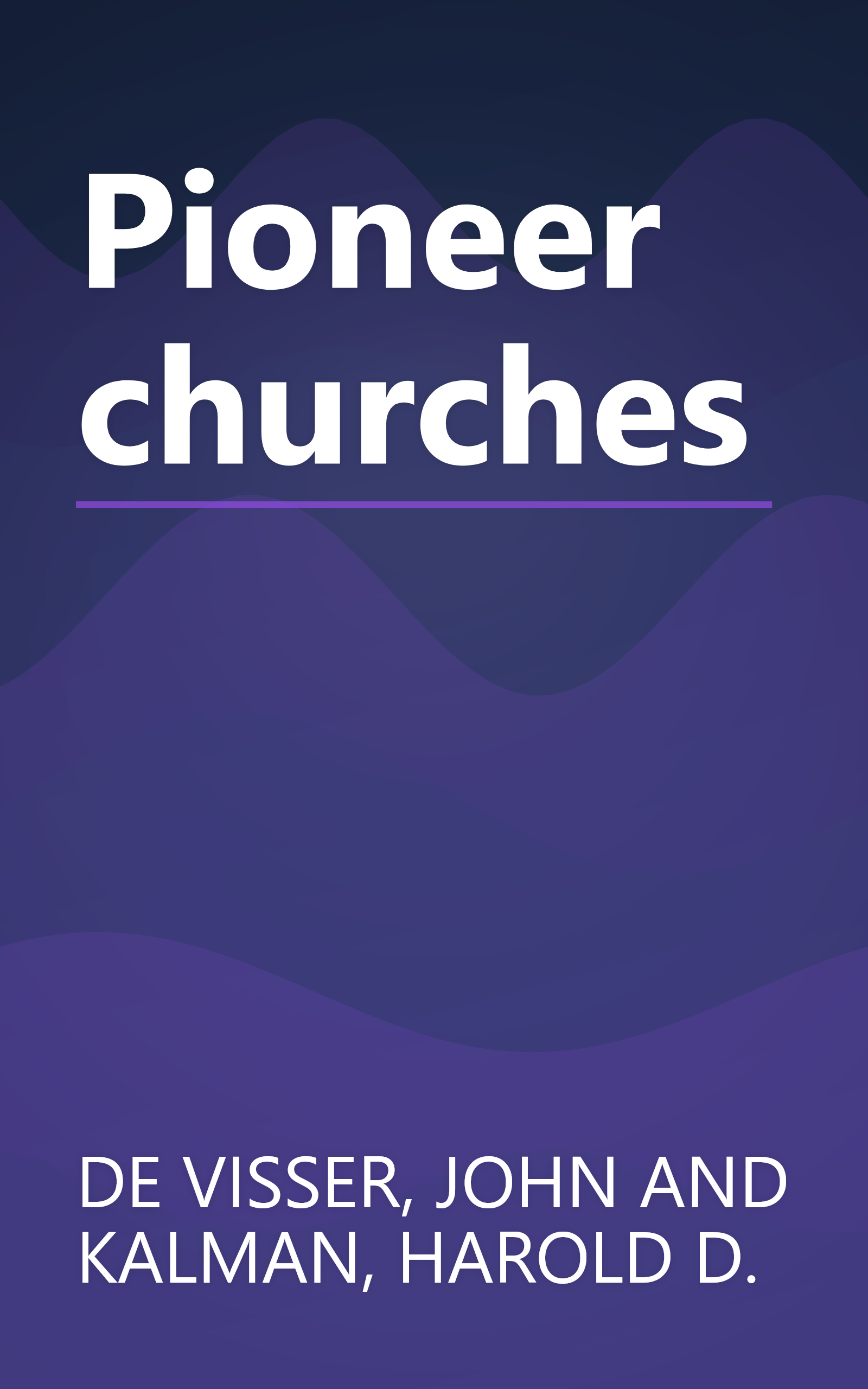 Pioneer churches book cover